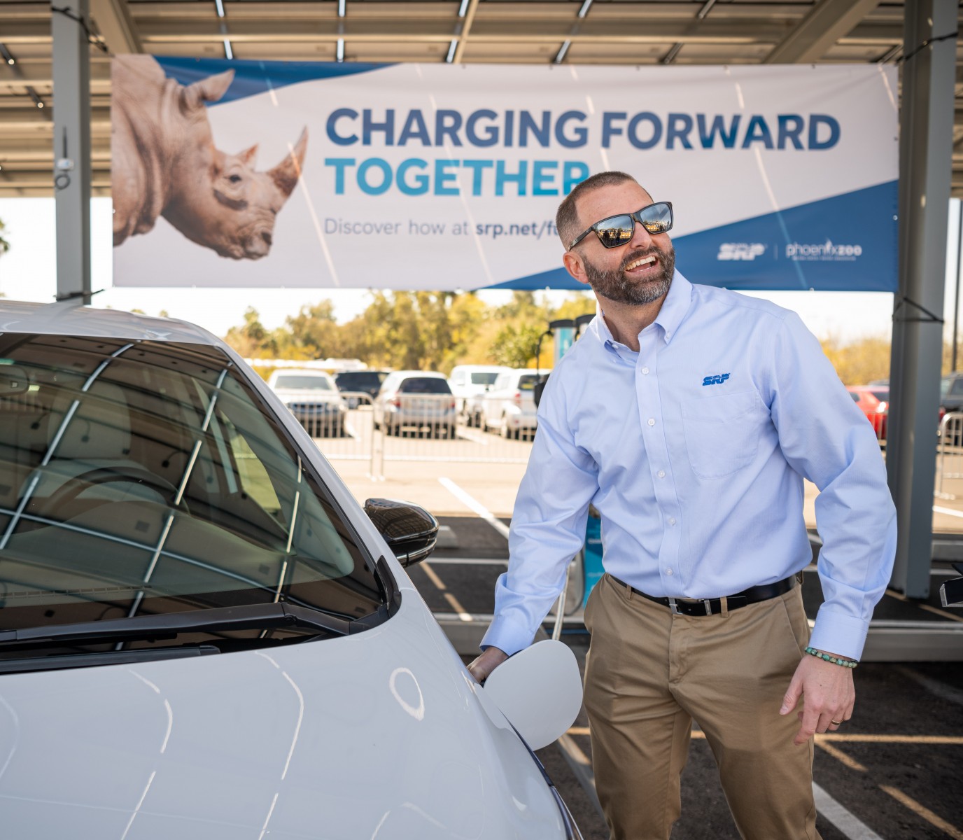 SRP, the Phoenix Zoo and the City of Phoenix Unveil New Solar-covered ...