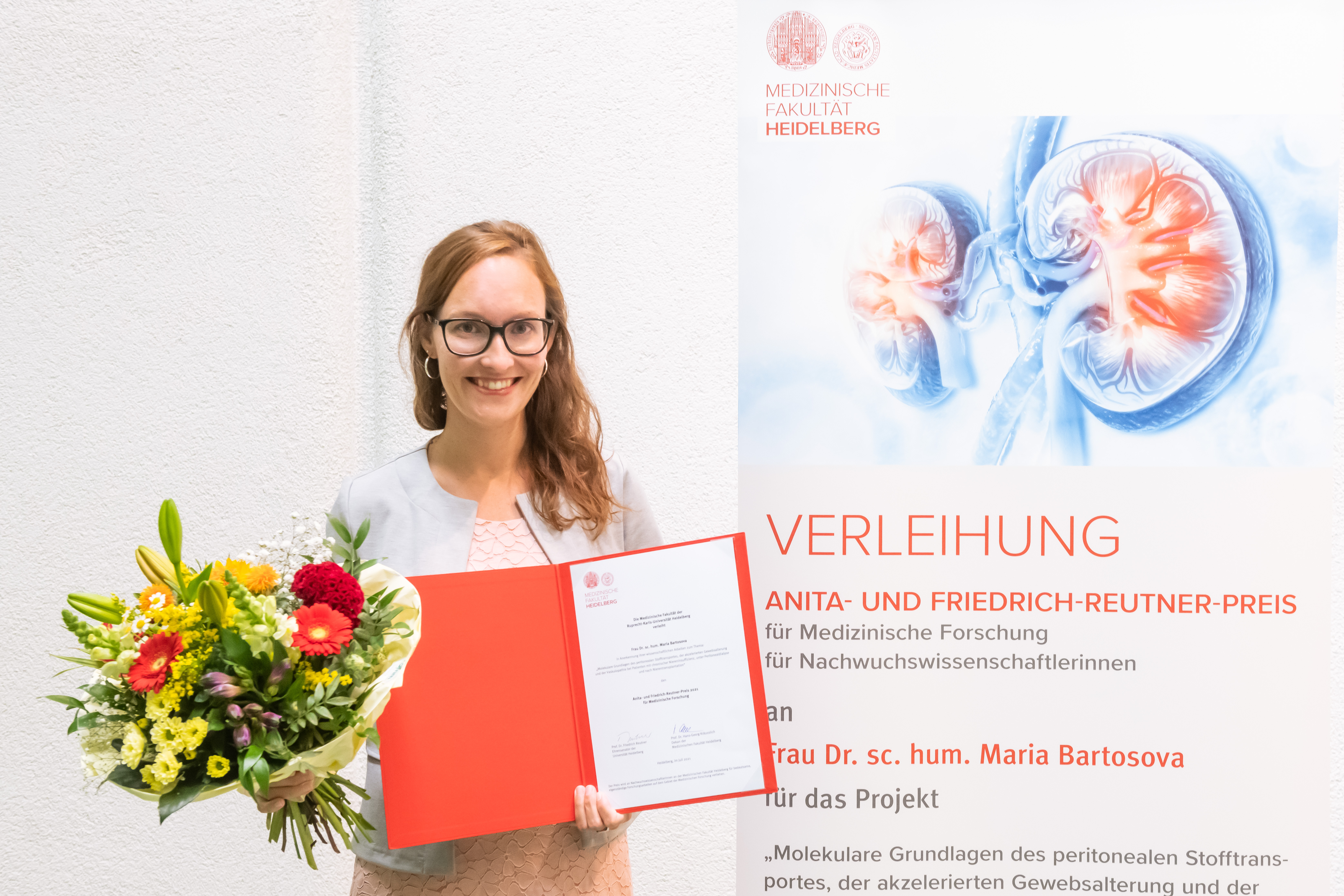 Anita- und Friedrich-Reutner-Preis für Dr. Maria Bartosova