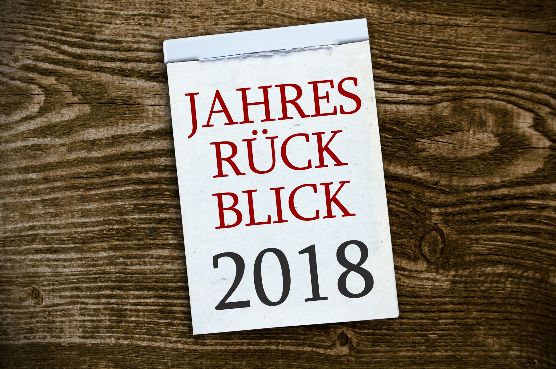 A sustainable review of the year's events in 2018