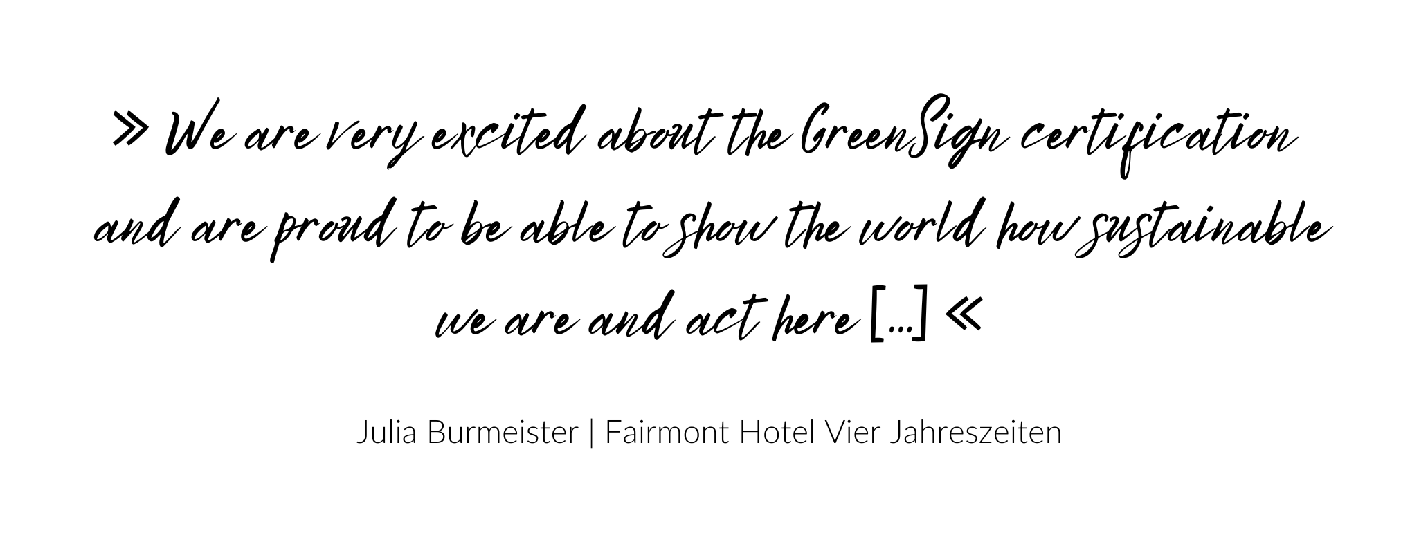 GreenSign: Certification & Guideline for Sustainable Hotels
