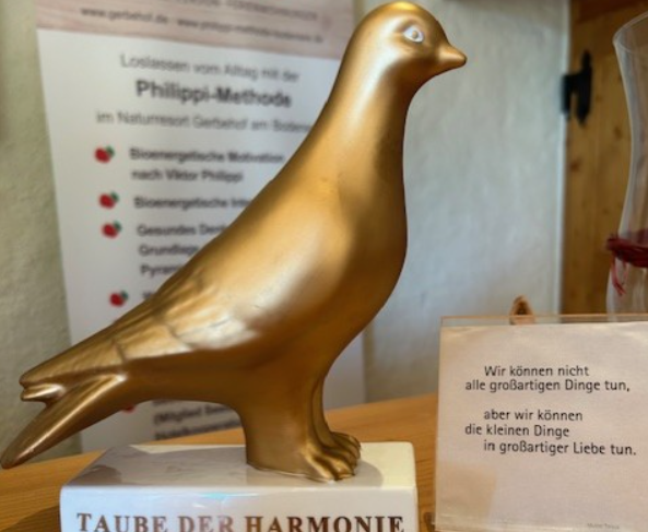 Taube der Harmonie für Ursula Wagner vom Gerbehof