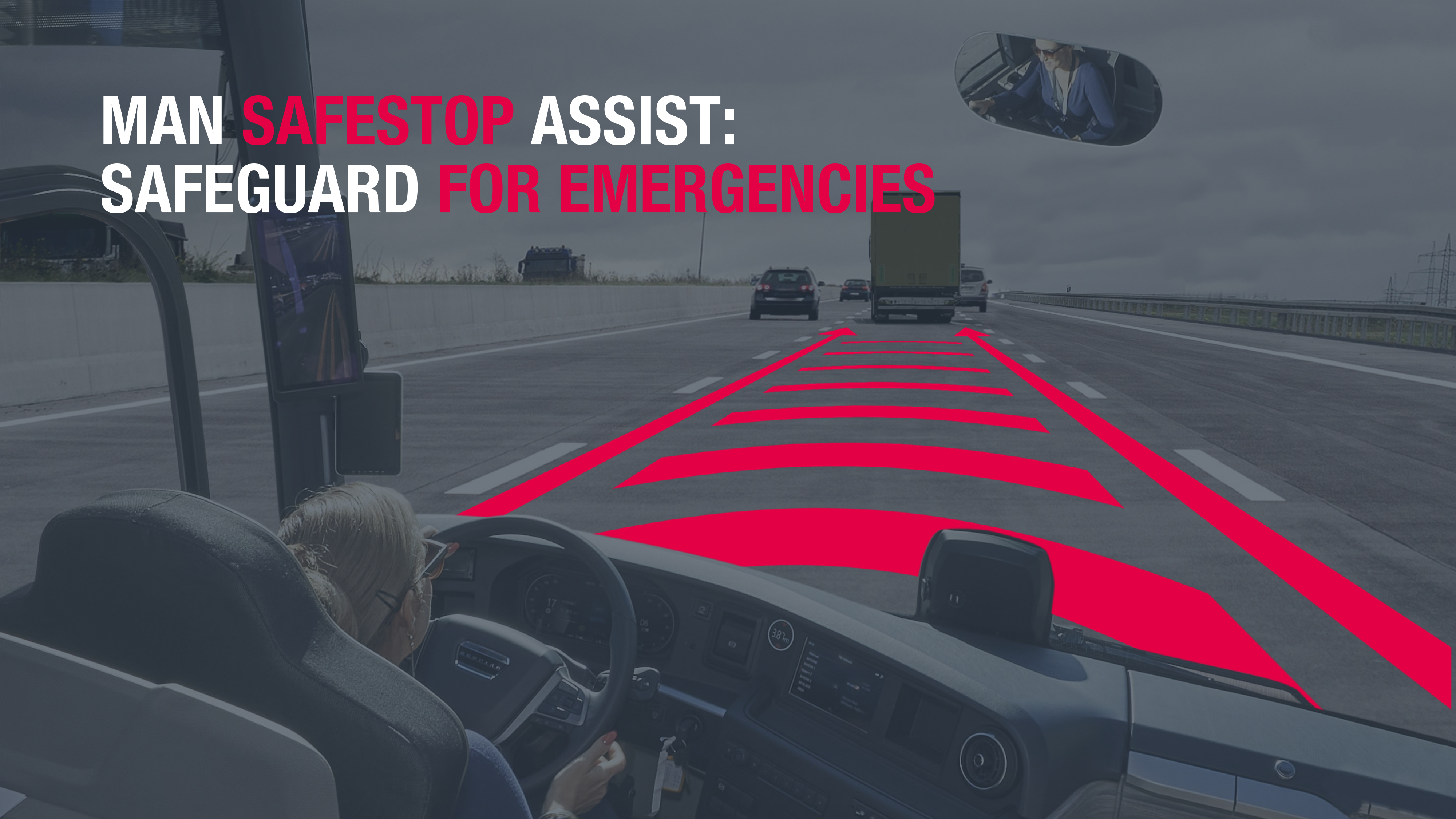 Guardian angel in an emergency: MAN SafeStop Assist takes over if the ...