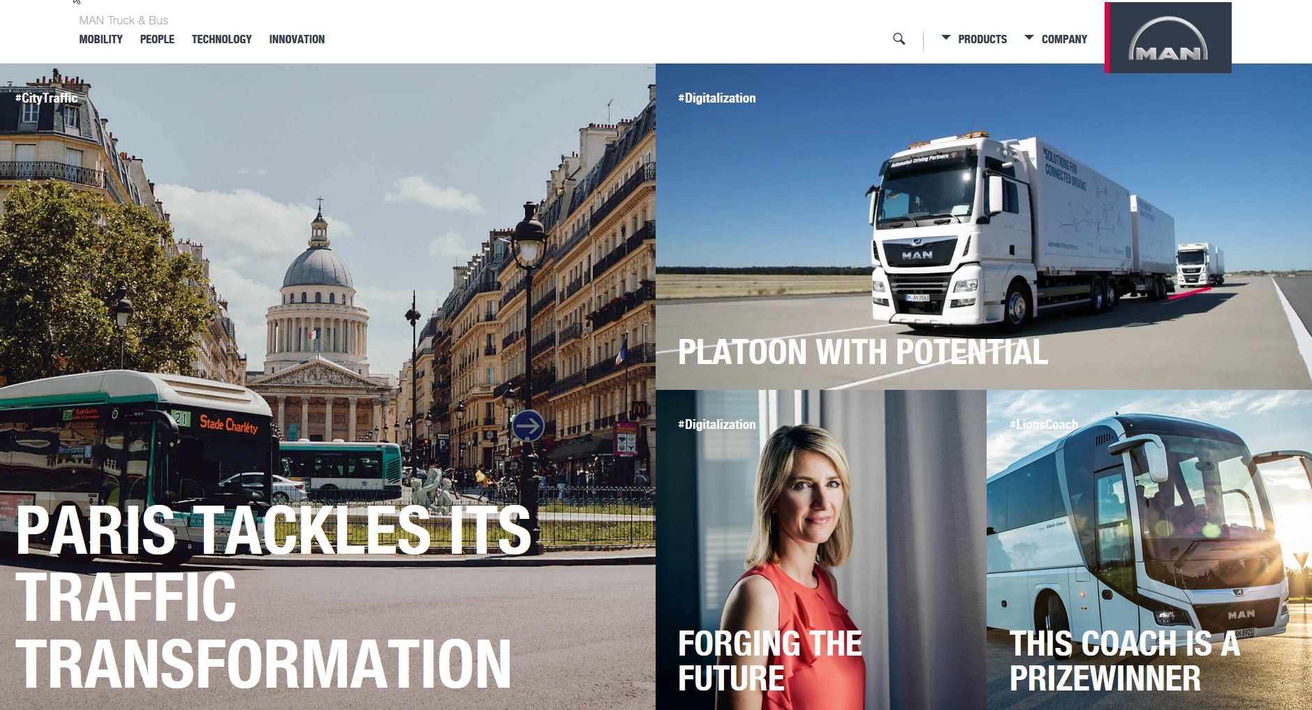 New MAN corporate website puts the focus of attention on people and stories