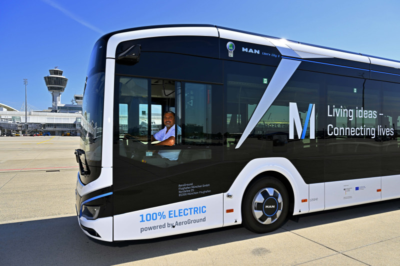 Munich Airport relies on the all-electric MAN Lion's City E