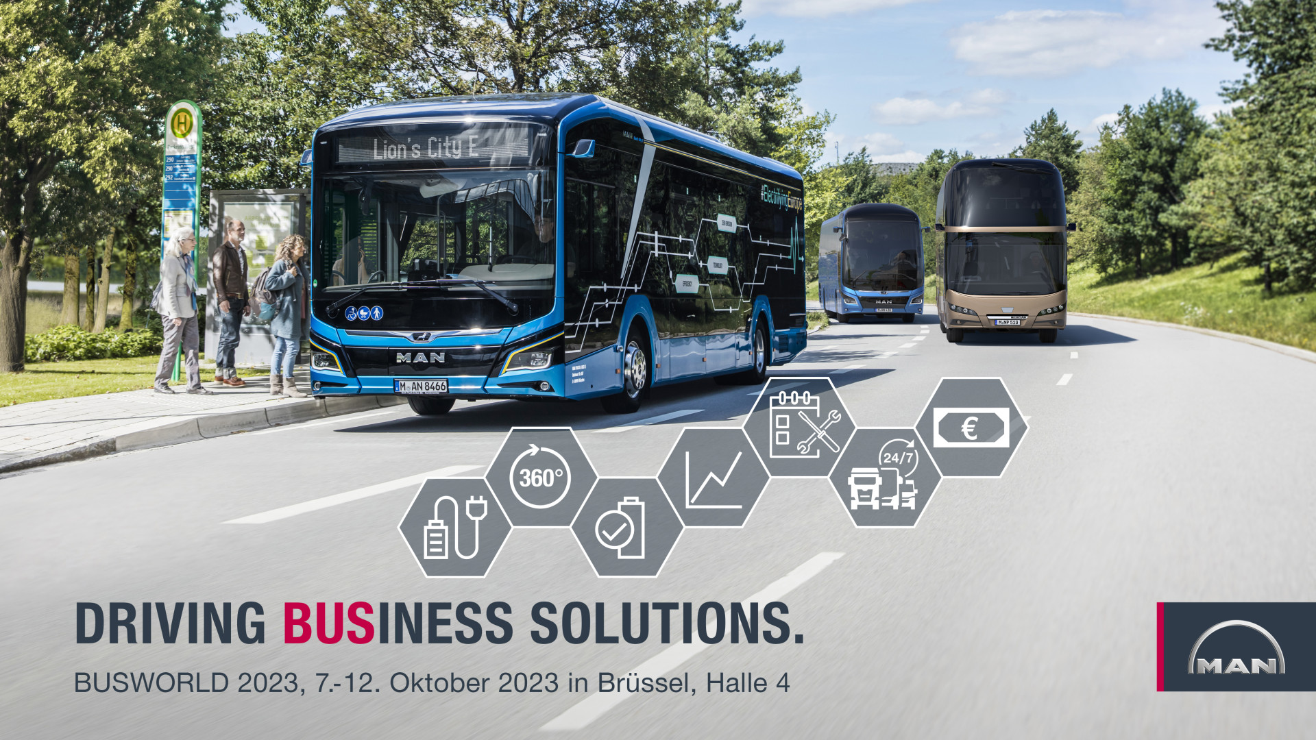 Pressemappe: MAN auf der Busworld Europe 2023