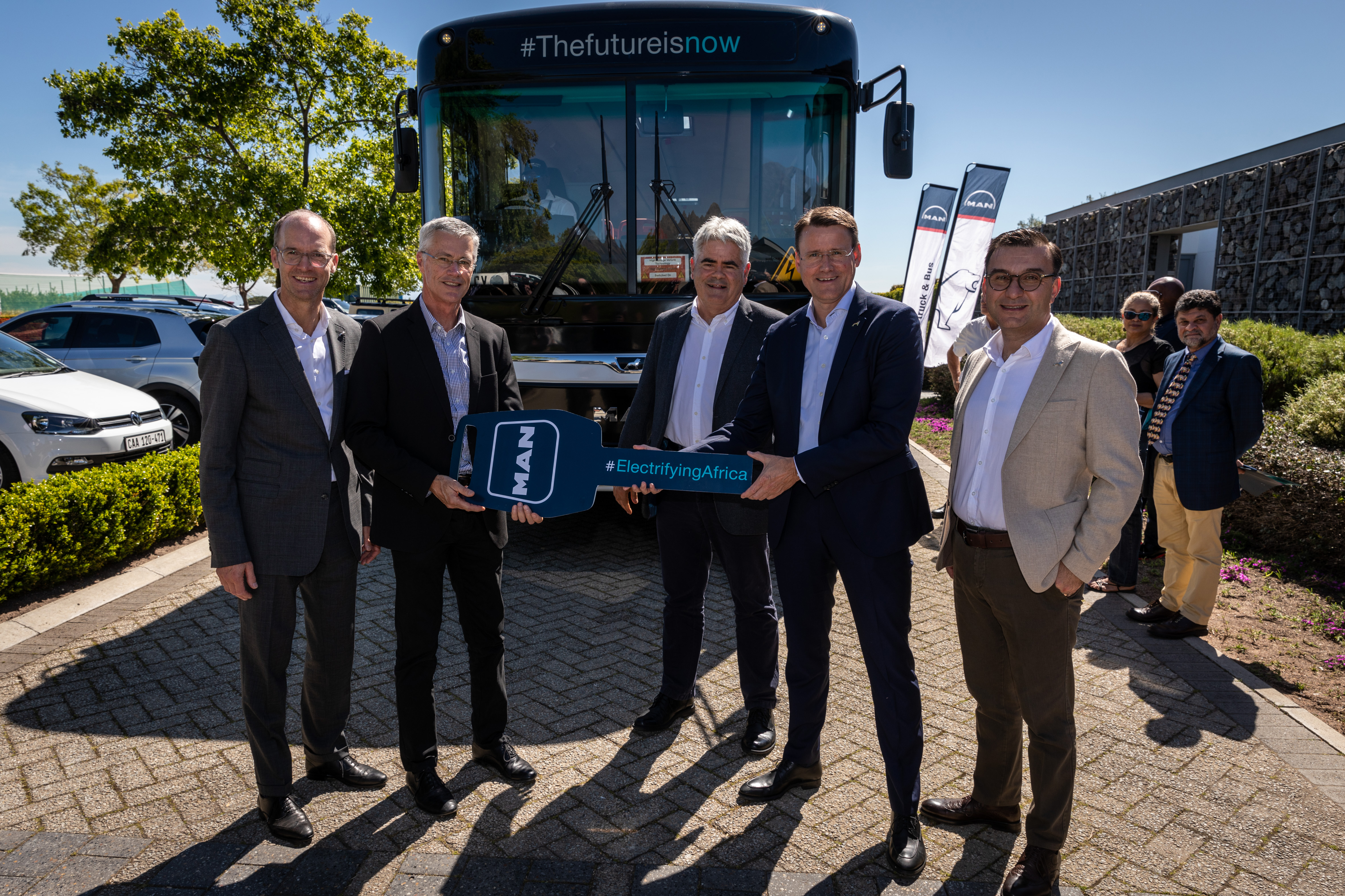 Sustainable mobility for everyone: First MAN eBus delivered in Africa