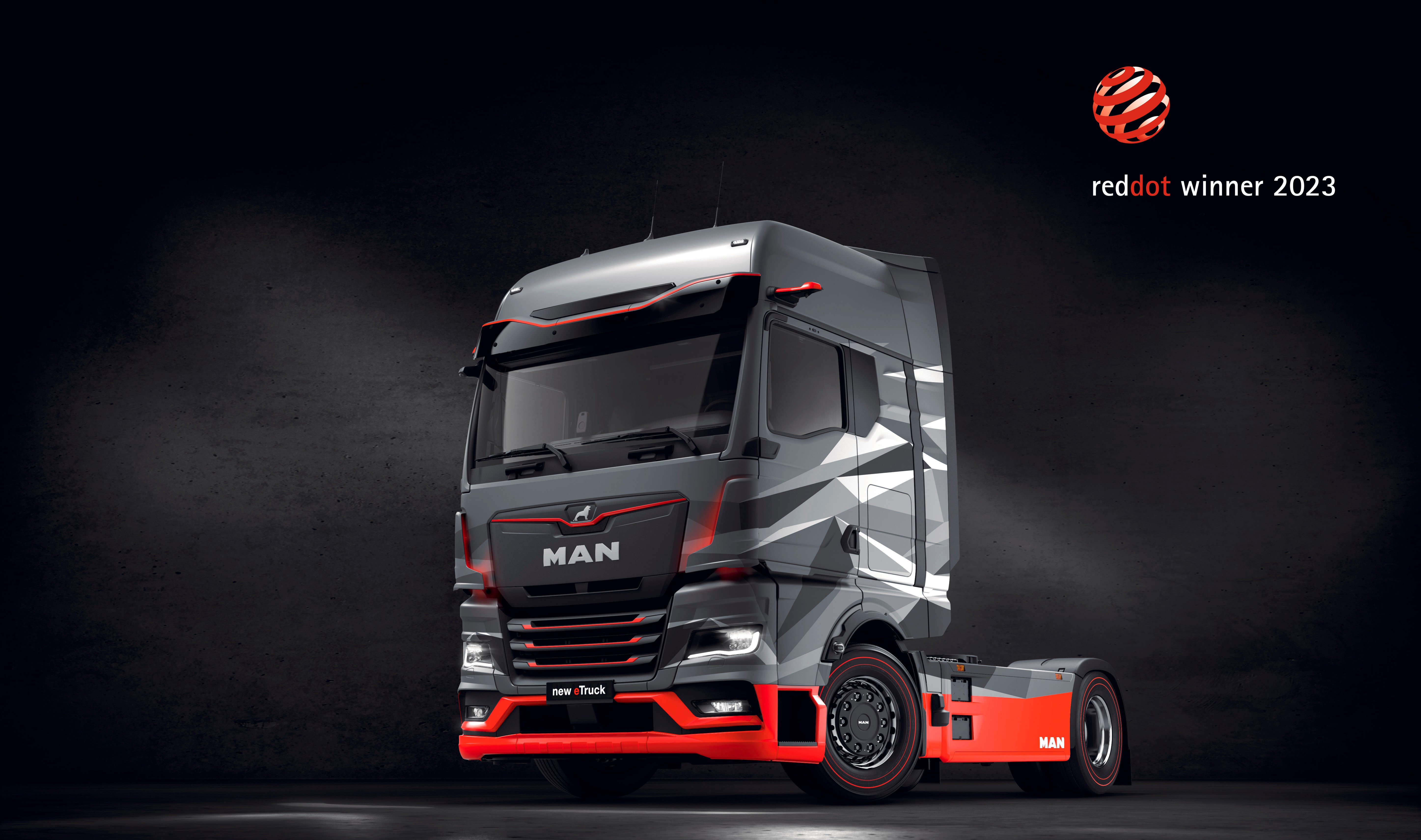 Electrifying appearance: MAN eTruck wins Red Dot Design Award 2023