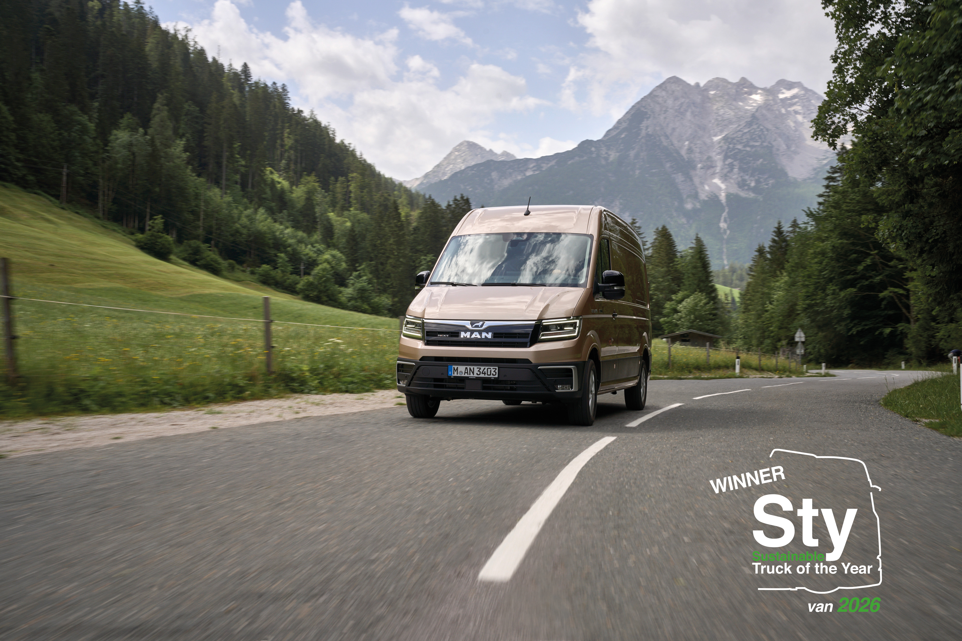 MAN TGE named “Sustainable Van of the Year 2026”