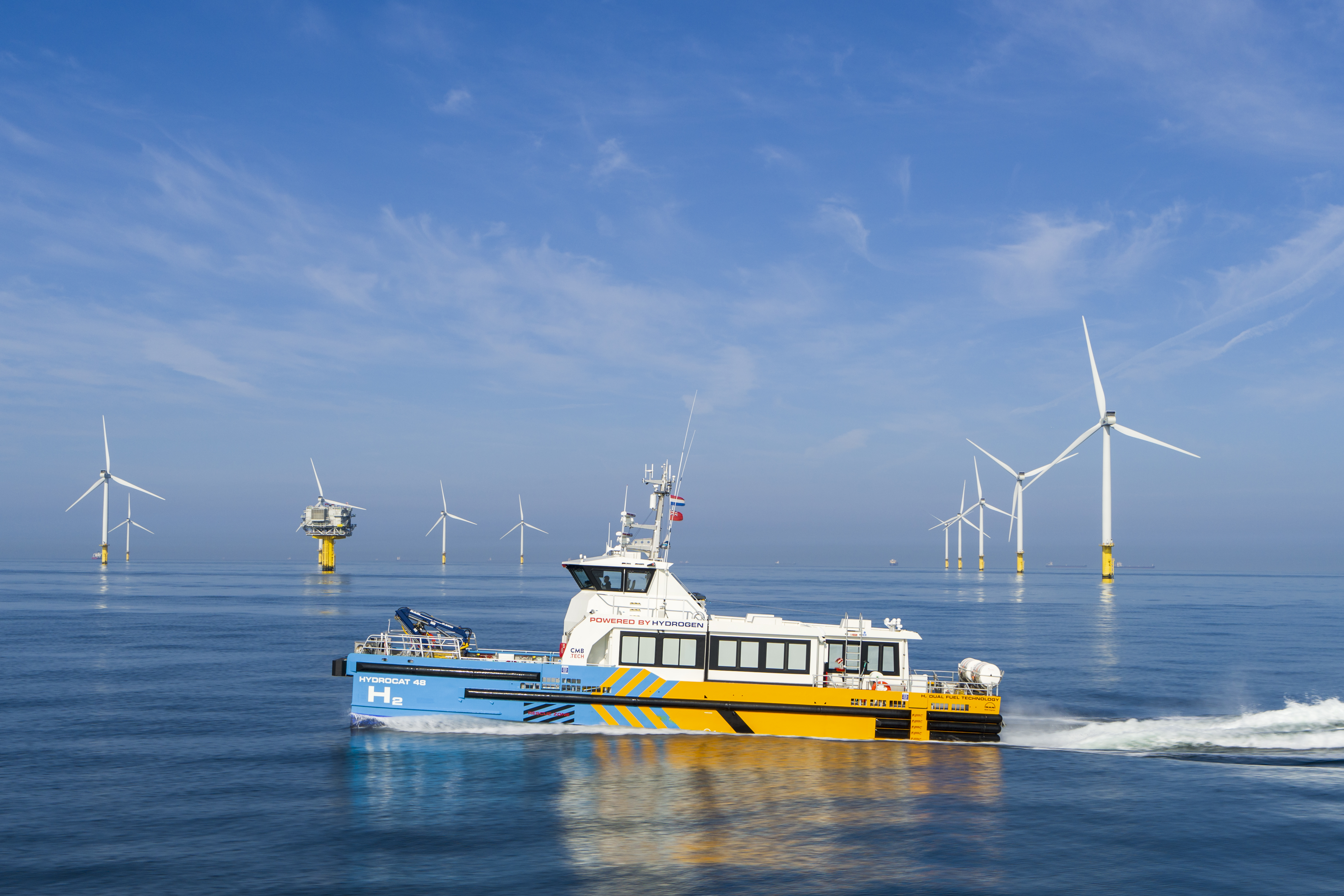 MAN Engines: The first dual fuel hydrogen engines in use on a work boat