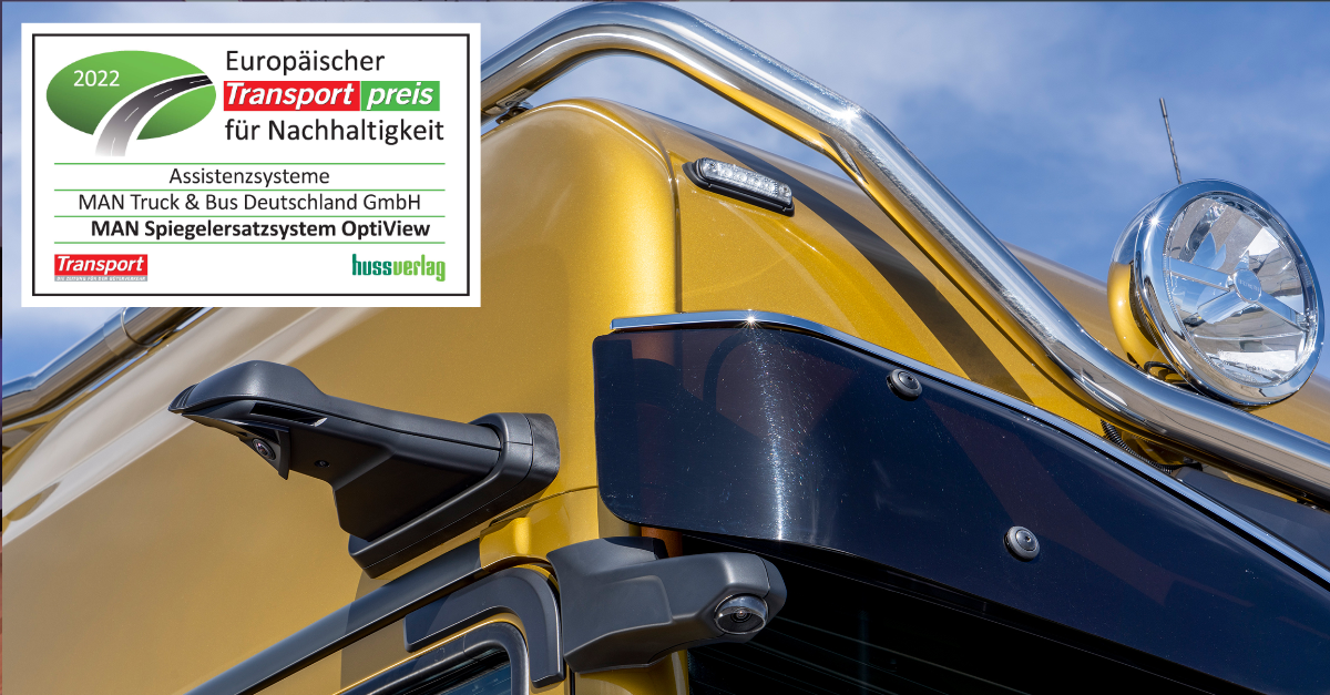 MAN OptiView wins European Transport Award for Sustainability 2022