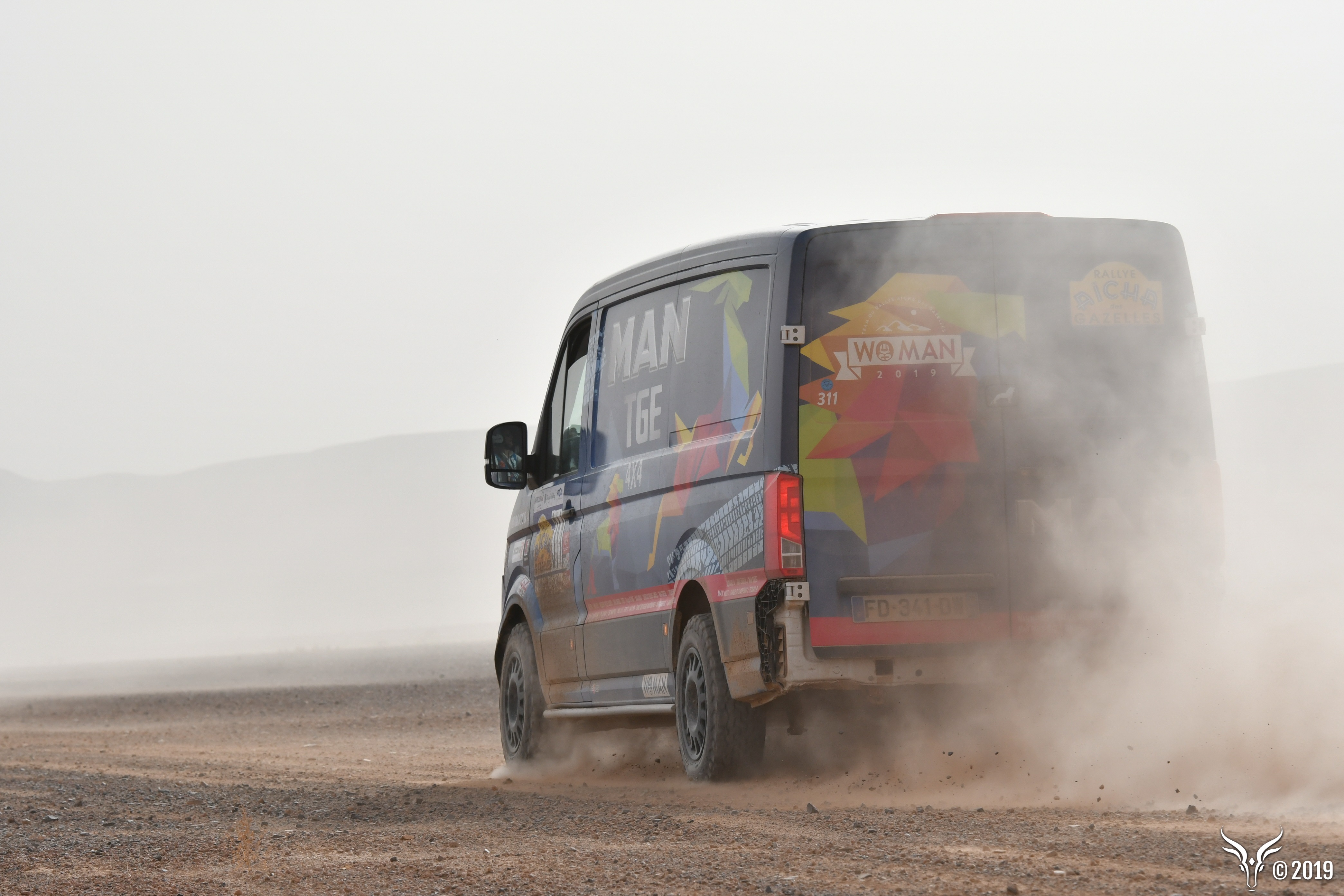 MAN Team mit TGE 4x4 bei der 29. Rallye Aïcha des Gazelles auf dem Podium