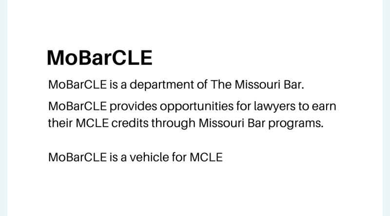 MCLE vs. MoBarCLE: Quick guide