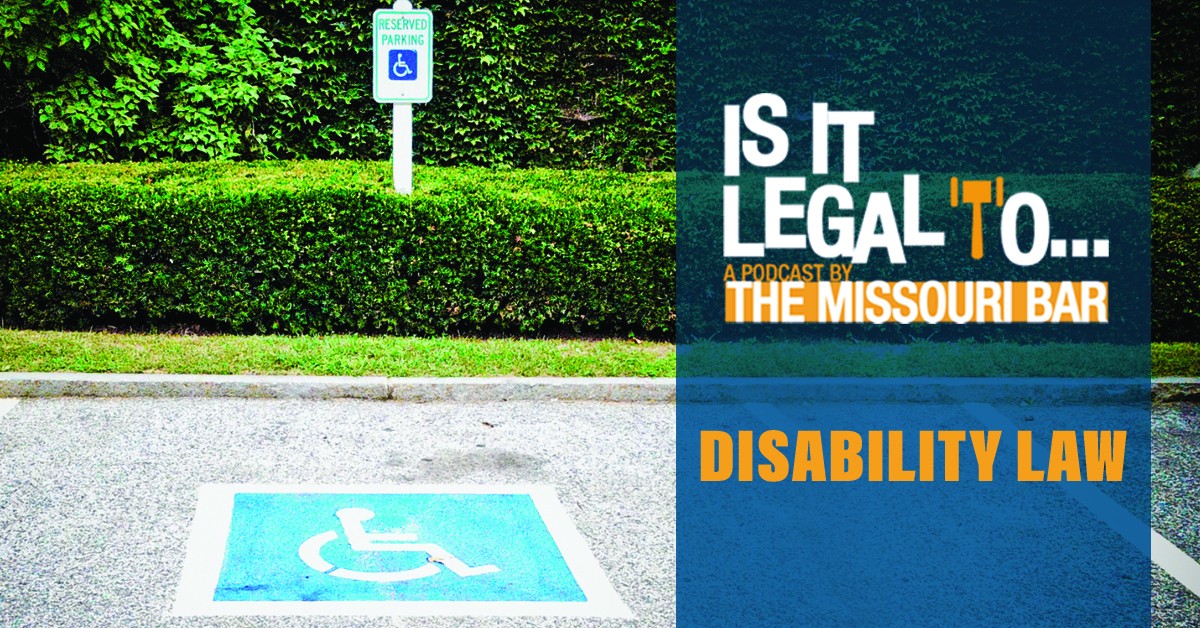 ‘Is It Legal To…?’: Disability law