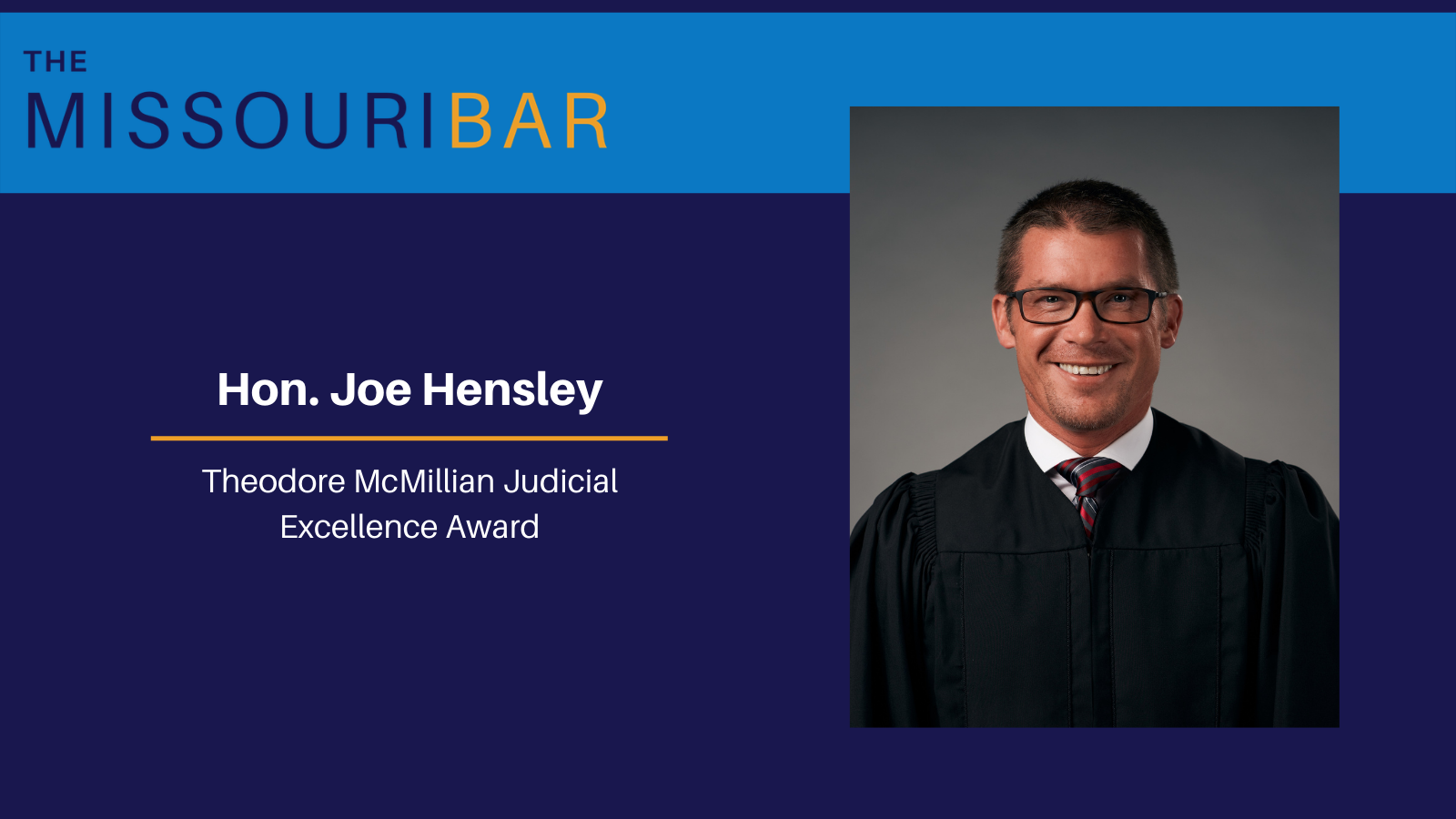 Hon. Joe Hensley recognized for inspiring judiciary