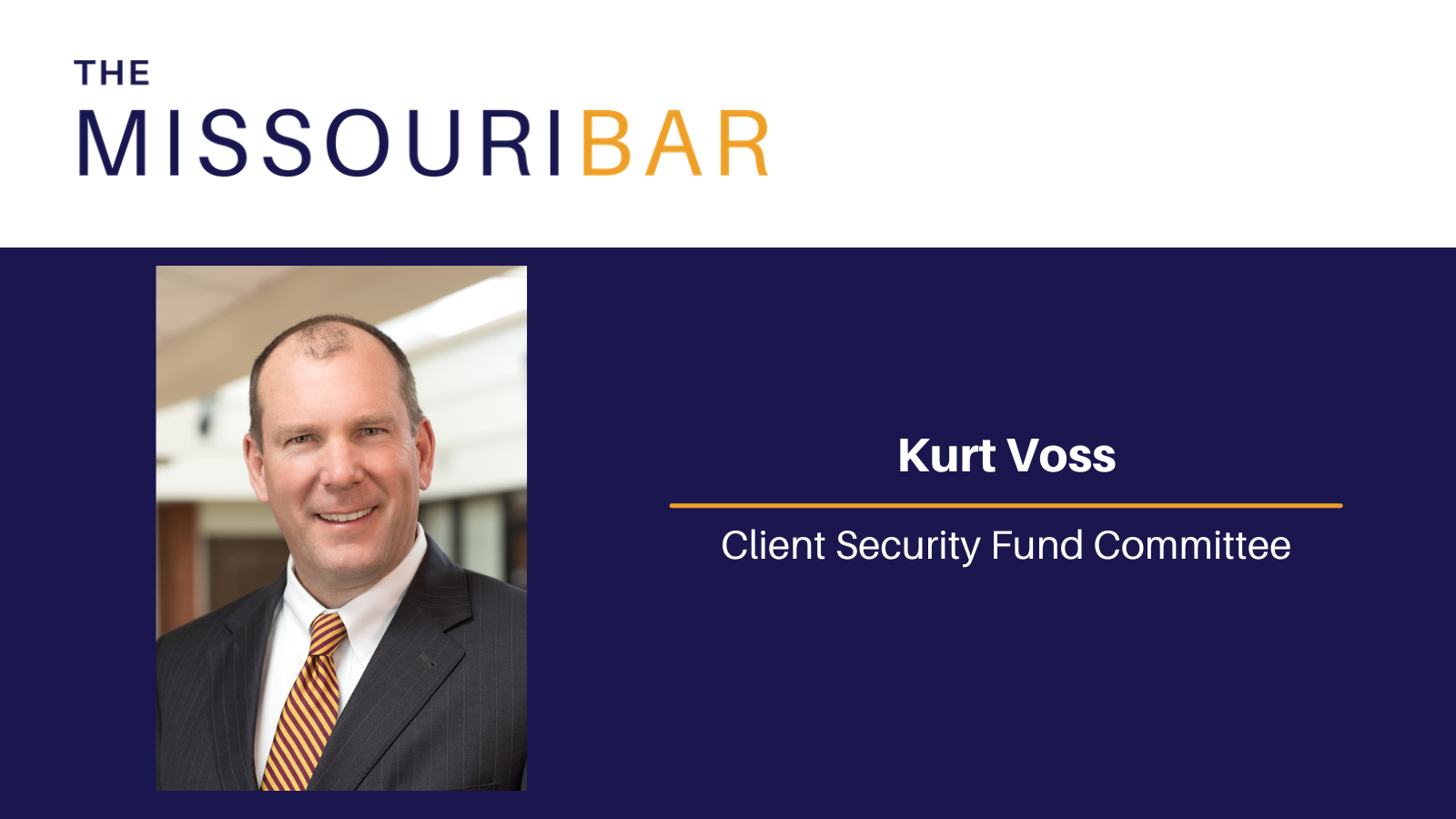 Kurt Voss appointed to Client Security Fund Committee