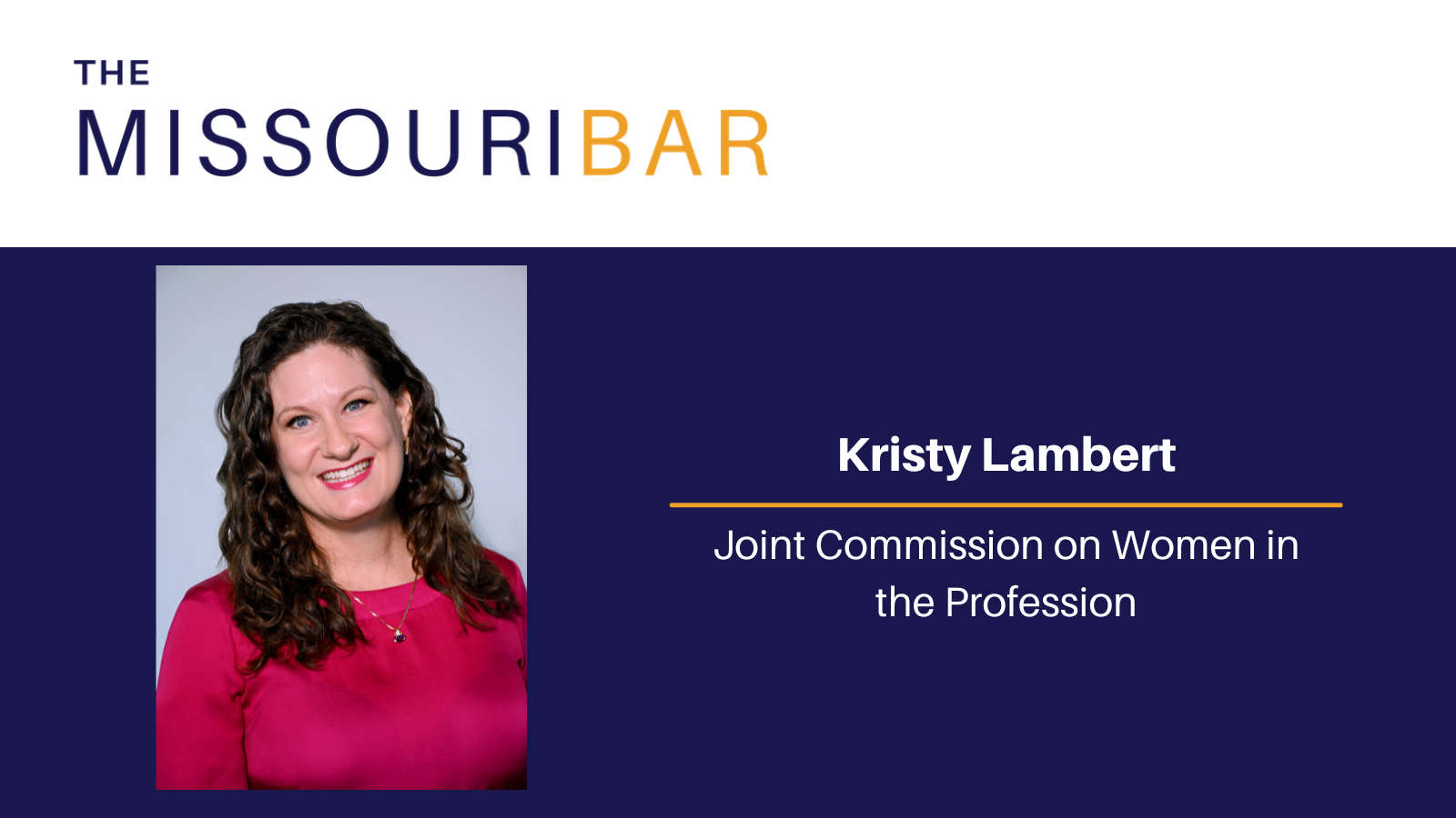 Kristy Lambert reappointed to Joint Commission on Women in the Profession