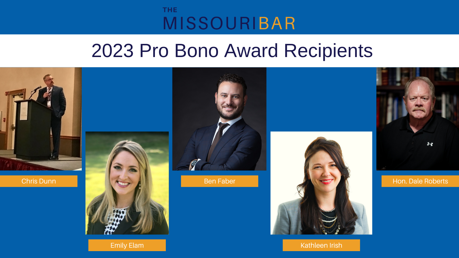 Five lawyers honored with 2023 Pro Bono Awards