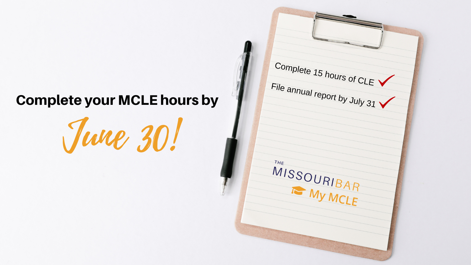 How do I... Complete my MCLE hours by June 30?