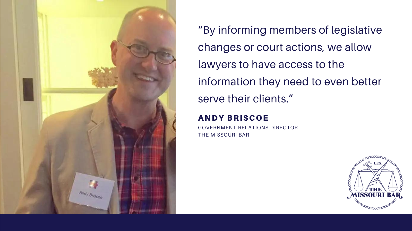 Andy Briscoe collaborates with legislators, lawyers as Missouri Bar ...