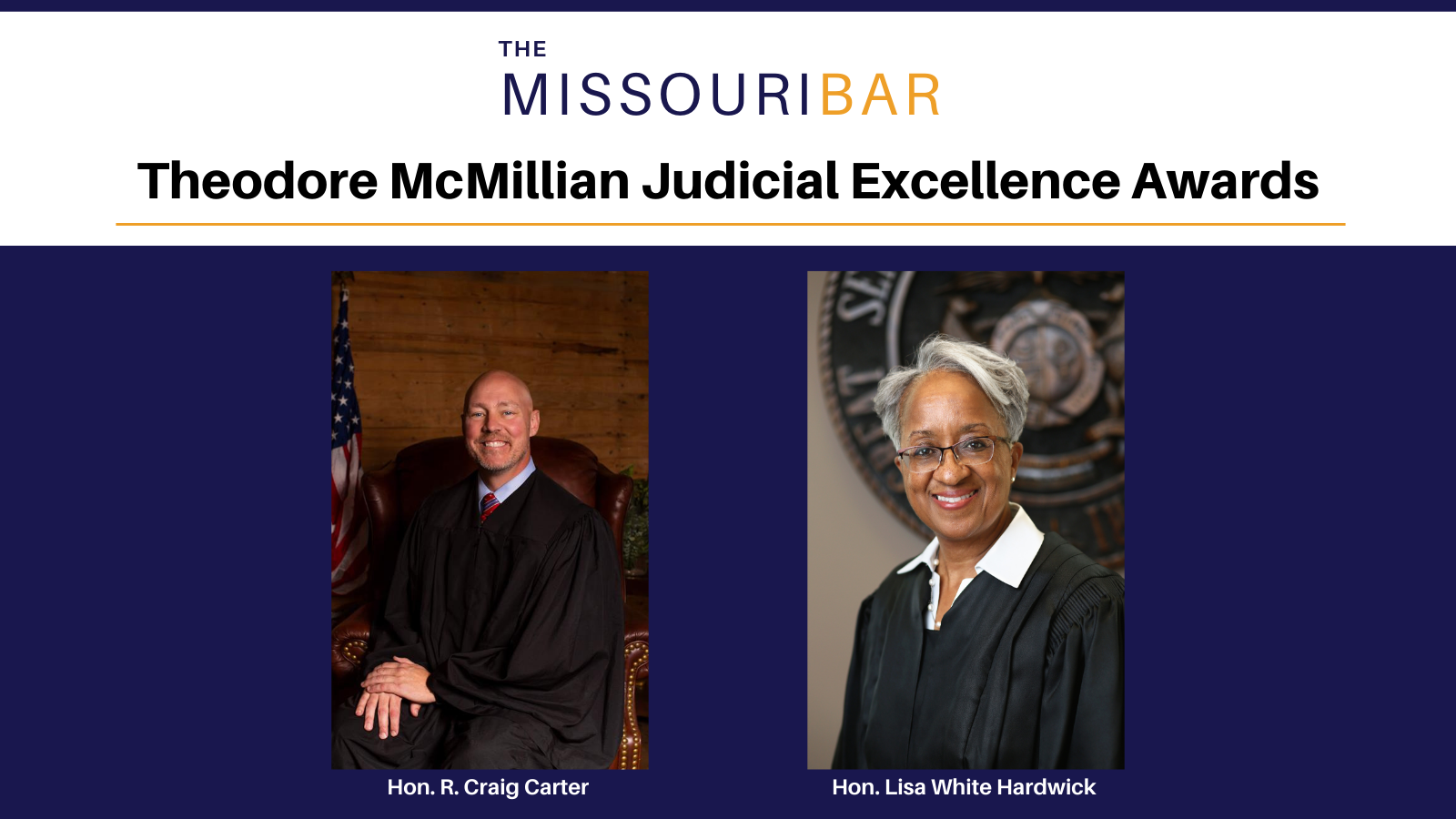 Judges Carter, White Hardwick awarded for judicial excellence