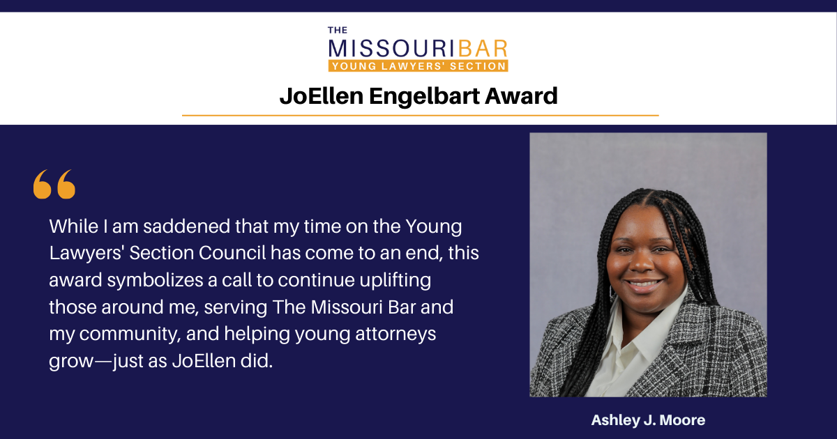 Ashley J. Moore honored with YLS JoEllen Engelbart Award
