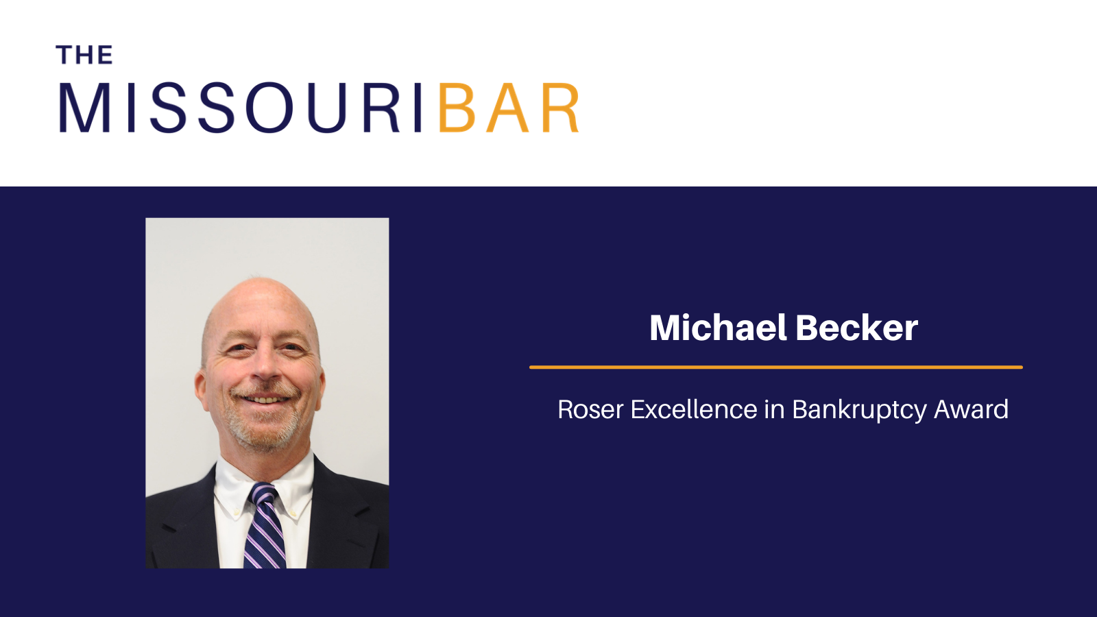 Michael Becker recognized for excellence in bankruptcy practice