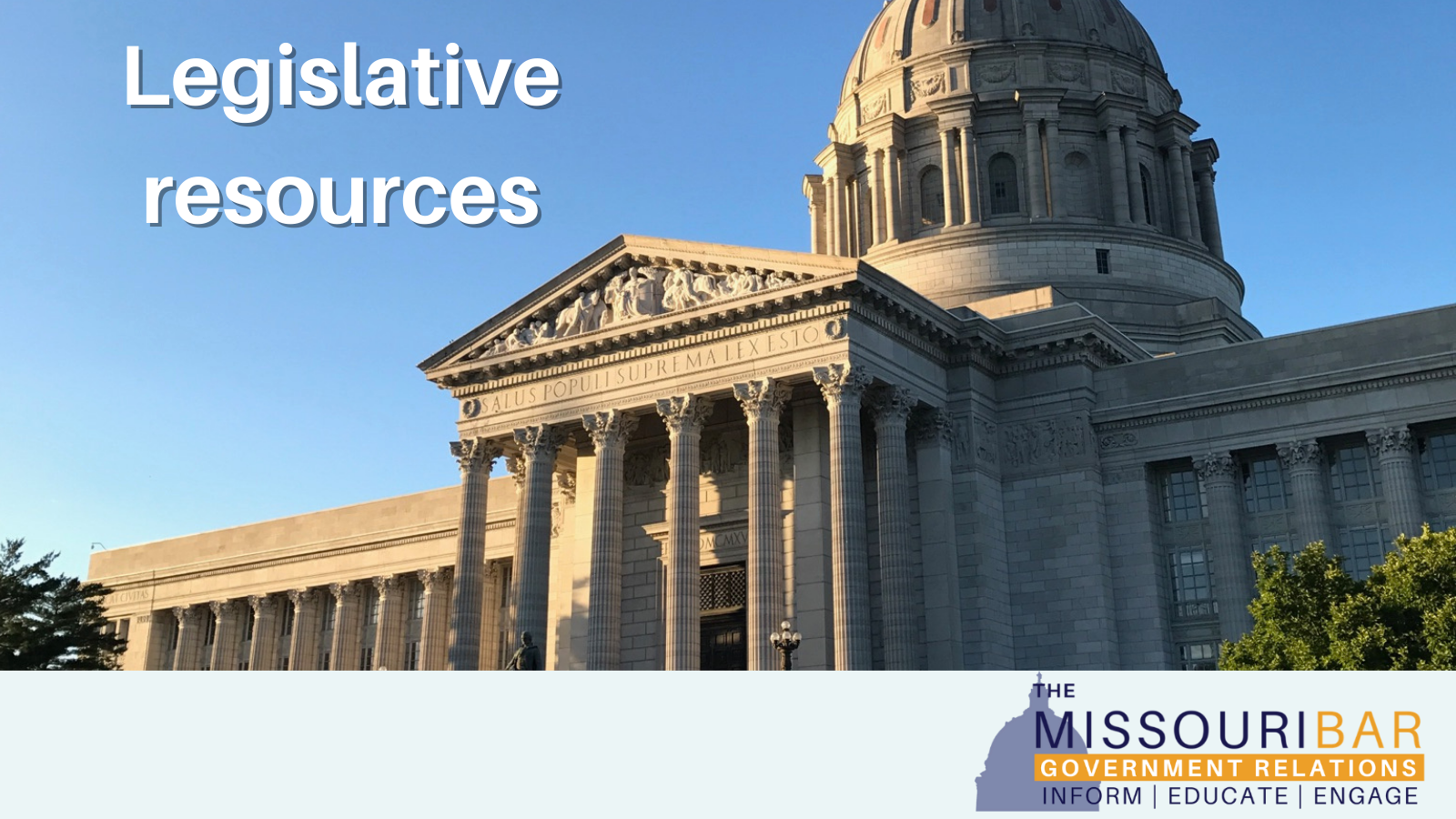 Mark these Missouri Bar resources for the 2024 legislative session