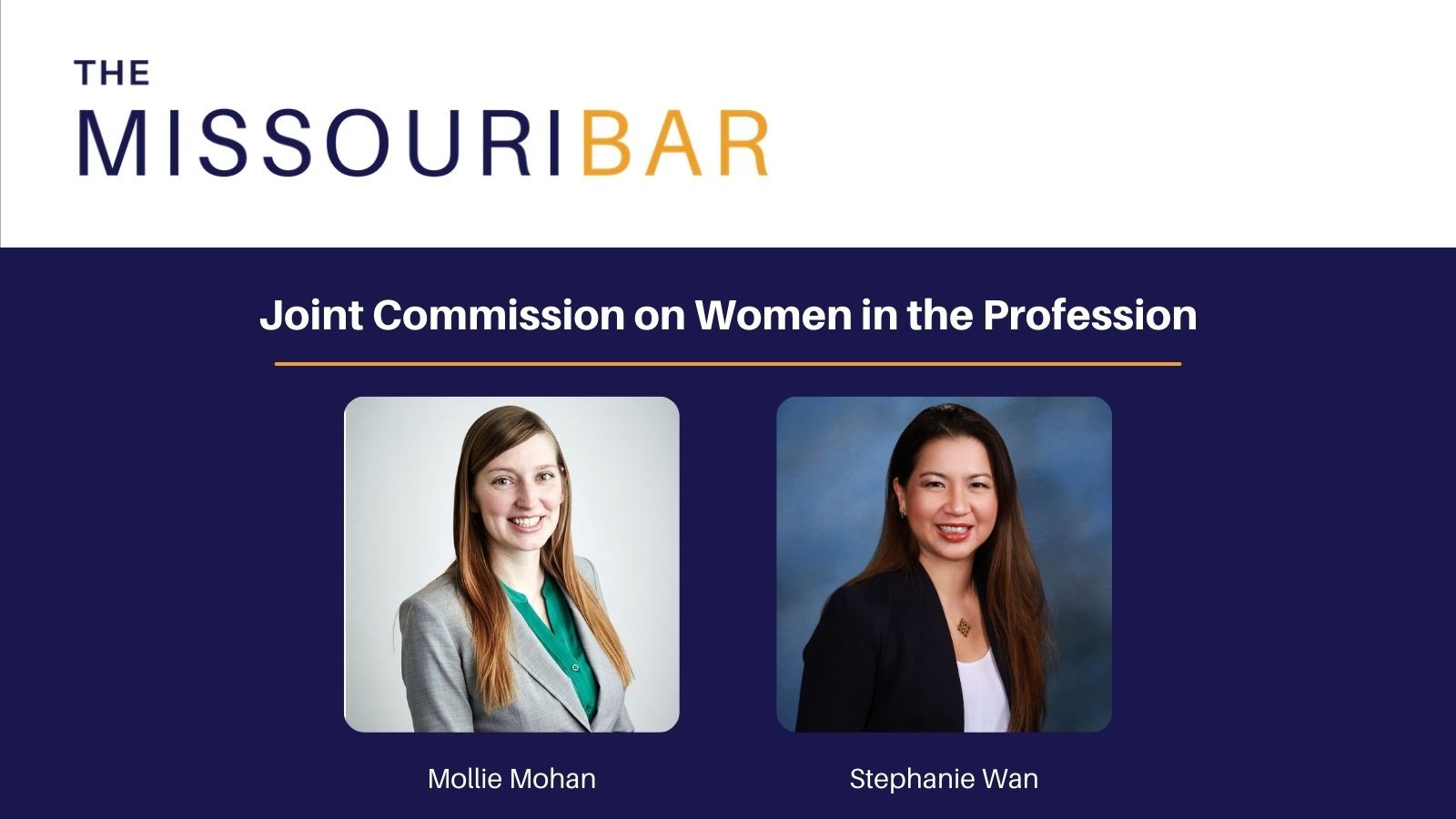 Mollie Mohan, Stephanie Wan serve Joint Commission on Women in the ...