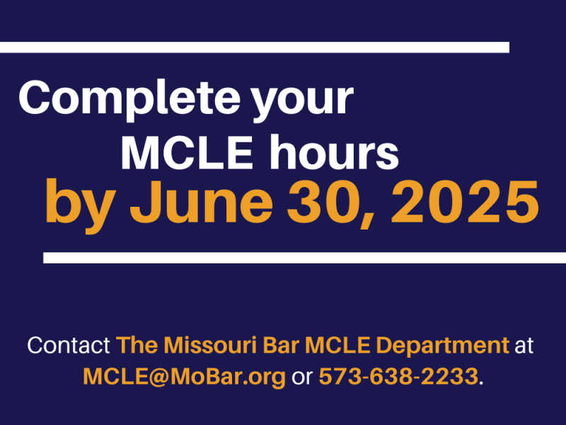 The June 30 MCLE compliance deadline is approaching!