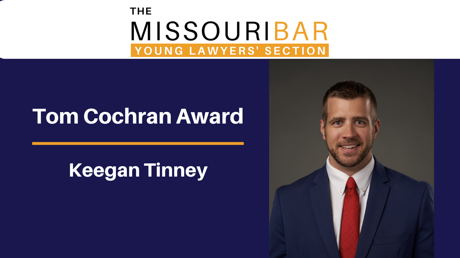 Keegan Tinney awarded for his community service