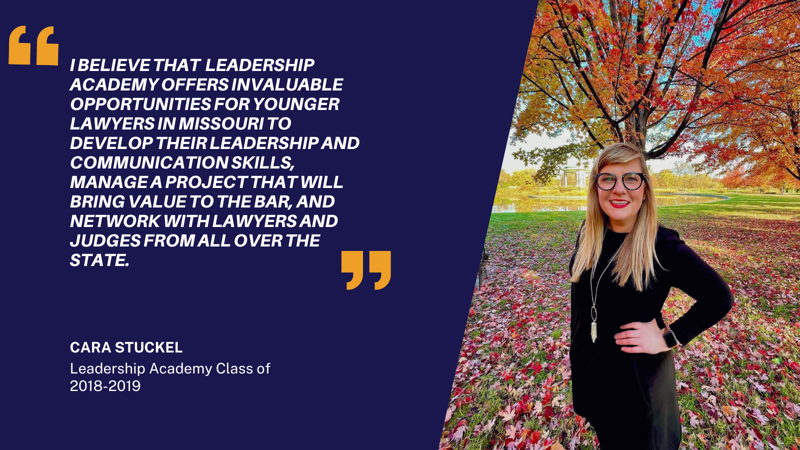 Q&A with Leadership Academy alumnus Cara Stuckel