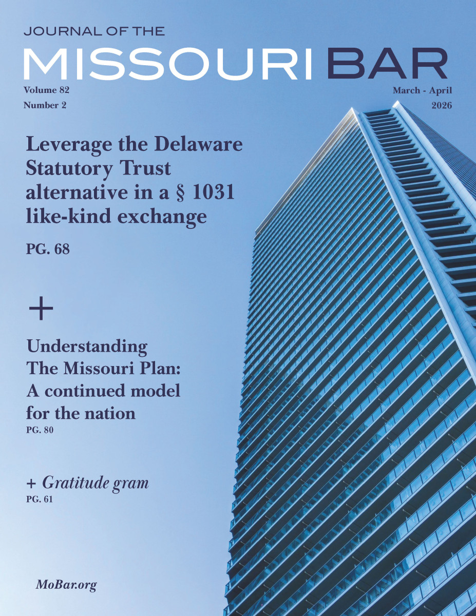 Top takeaways: March/April 2026 Journal of The Missouri Bar