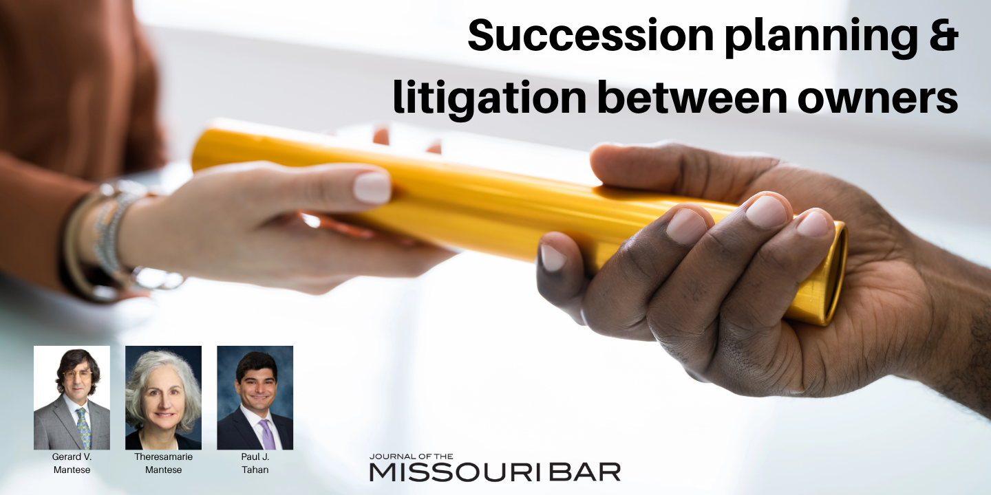 Succession planning and litigation between owners