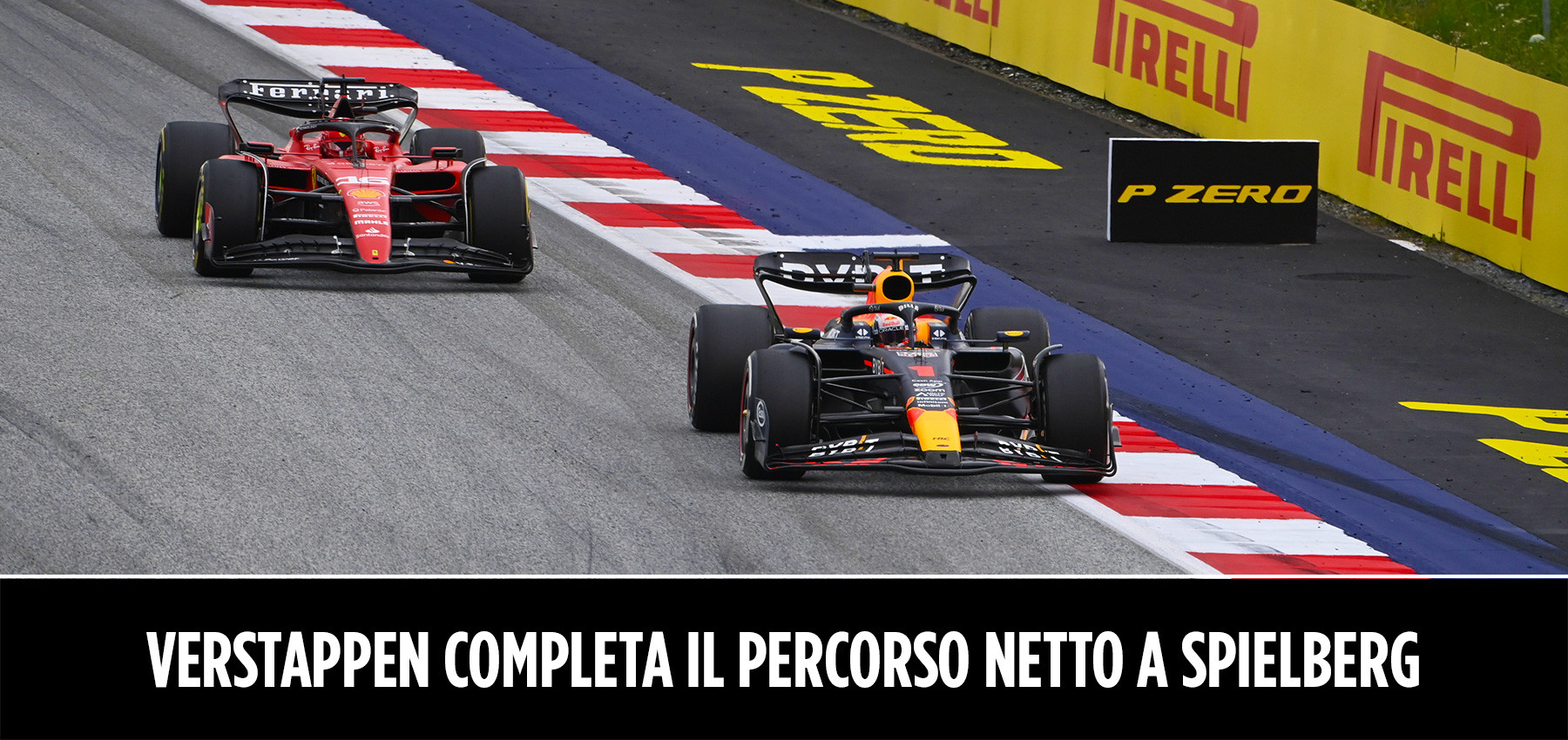 VERSTAPPEN COMPLETA IL PERCORSO NETTO A SPIELBERG