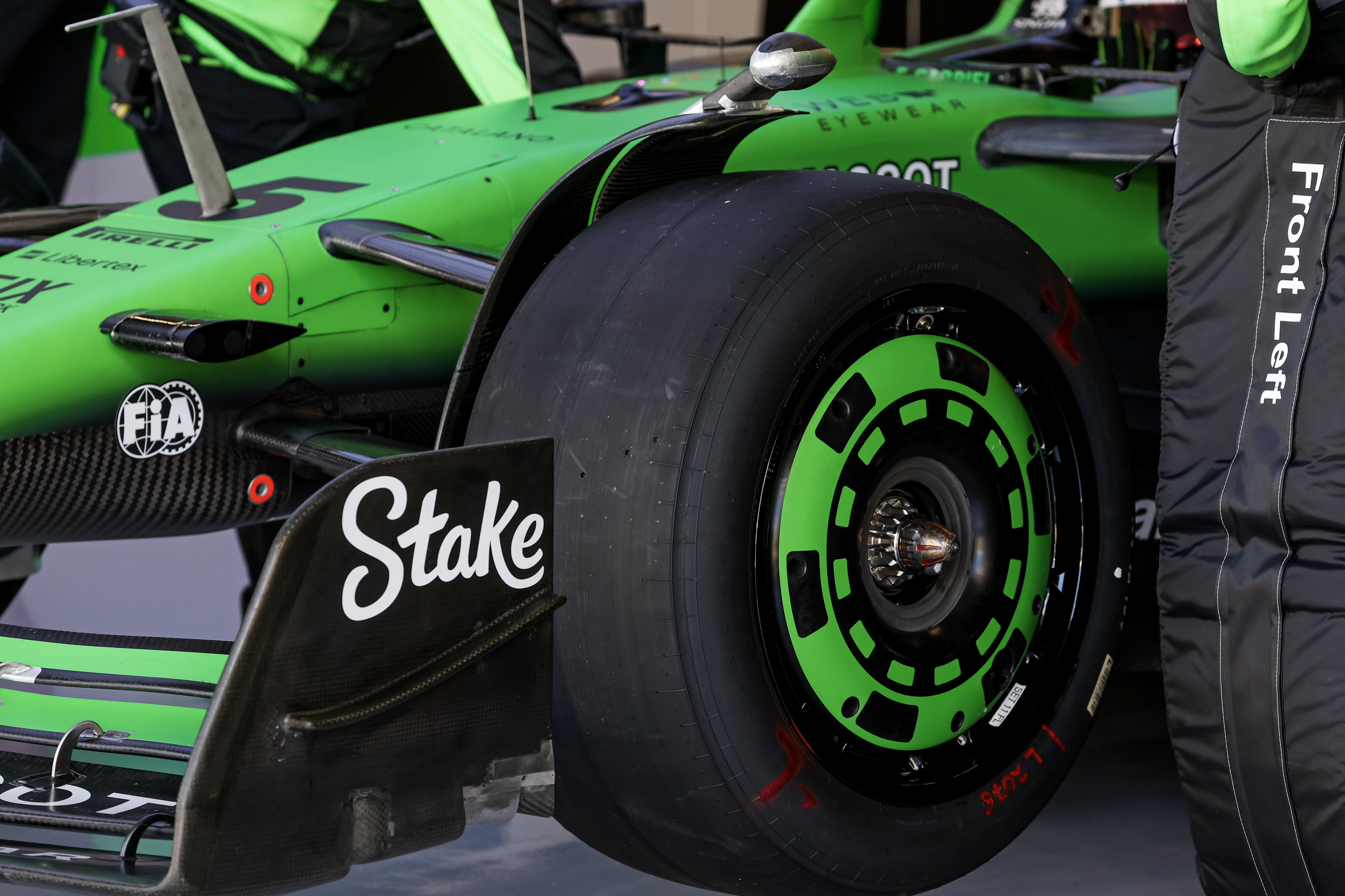 A green and gold day for 2026 Pirelli tyre development