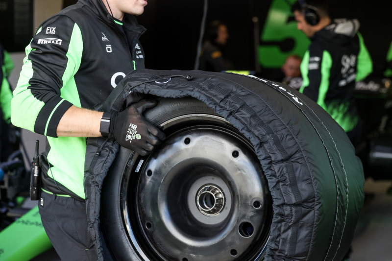 A green and gold day for 2026 Pirelli tyre development