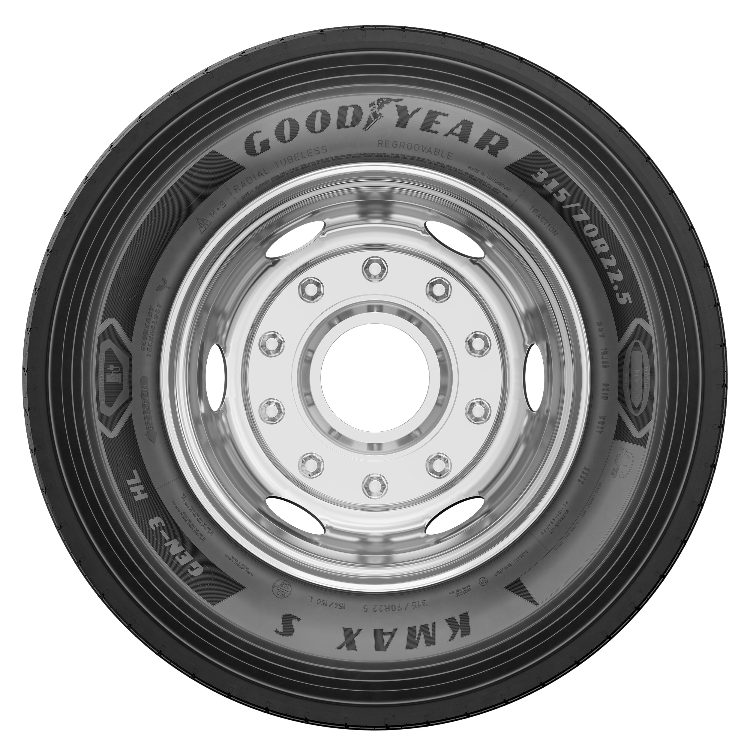 Goodyear launches KMAX GEN-3: new generation of mileage focused truck tires