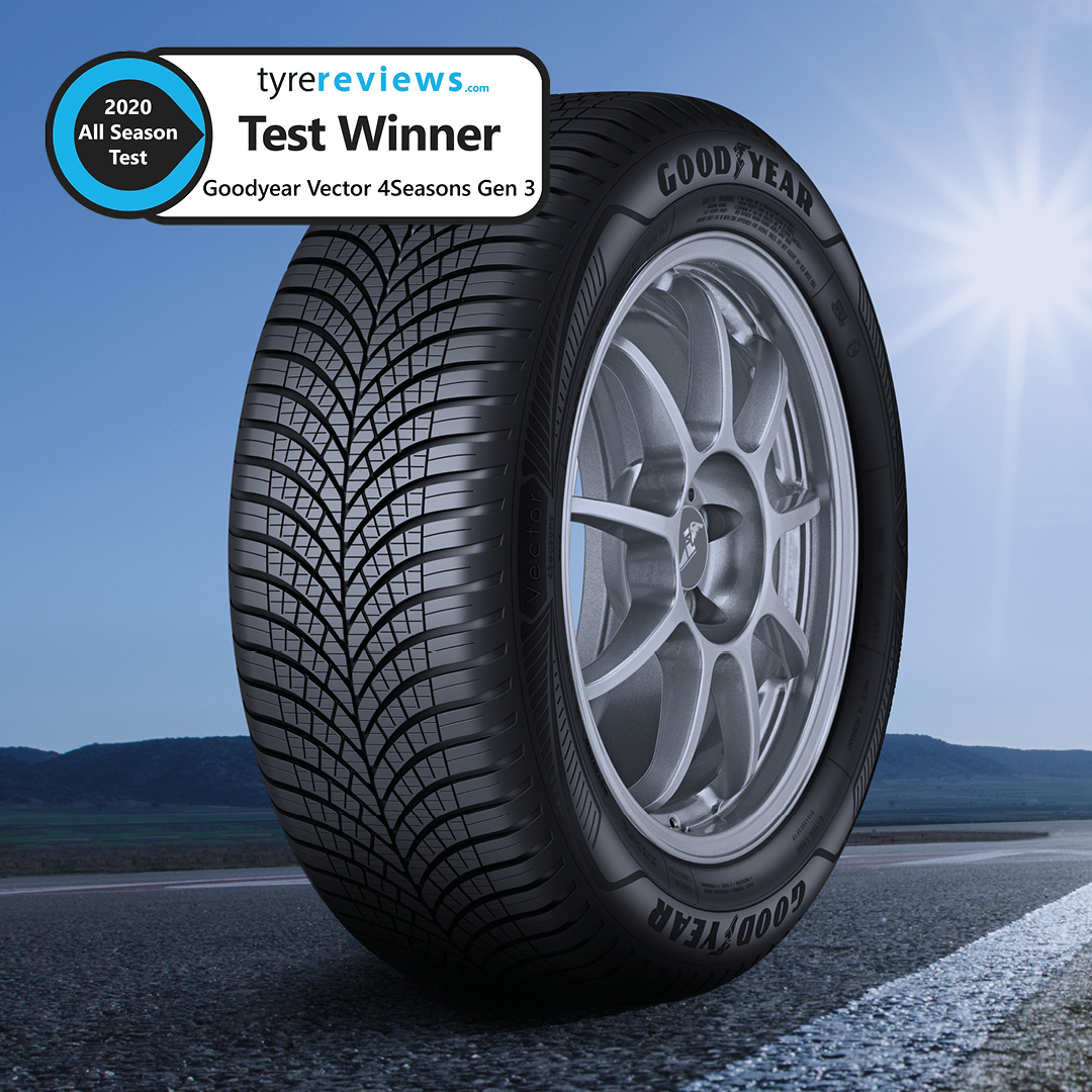 Goodyear takes first place in Tyre Reviews All Season Tyre Test