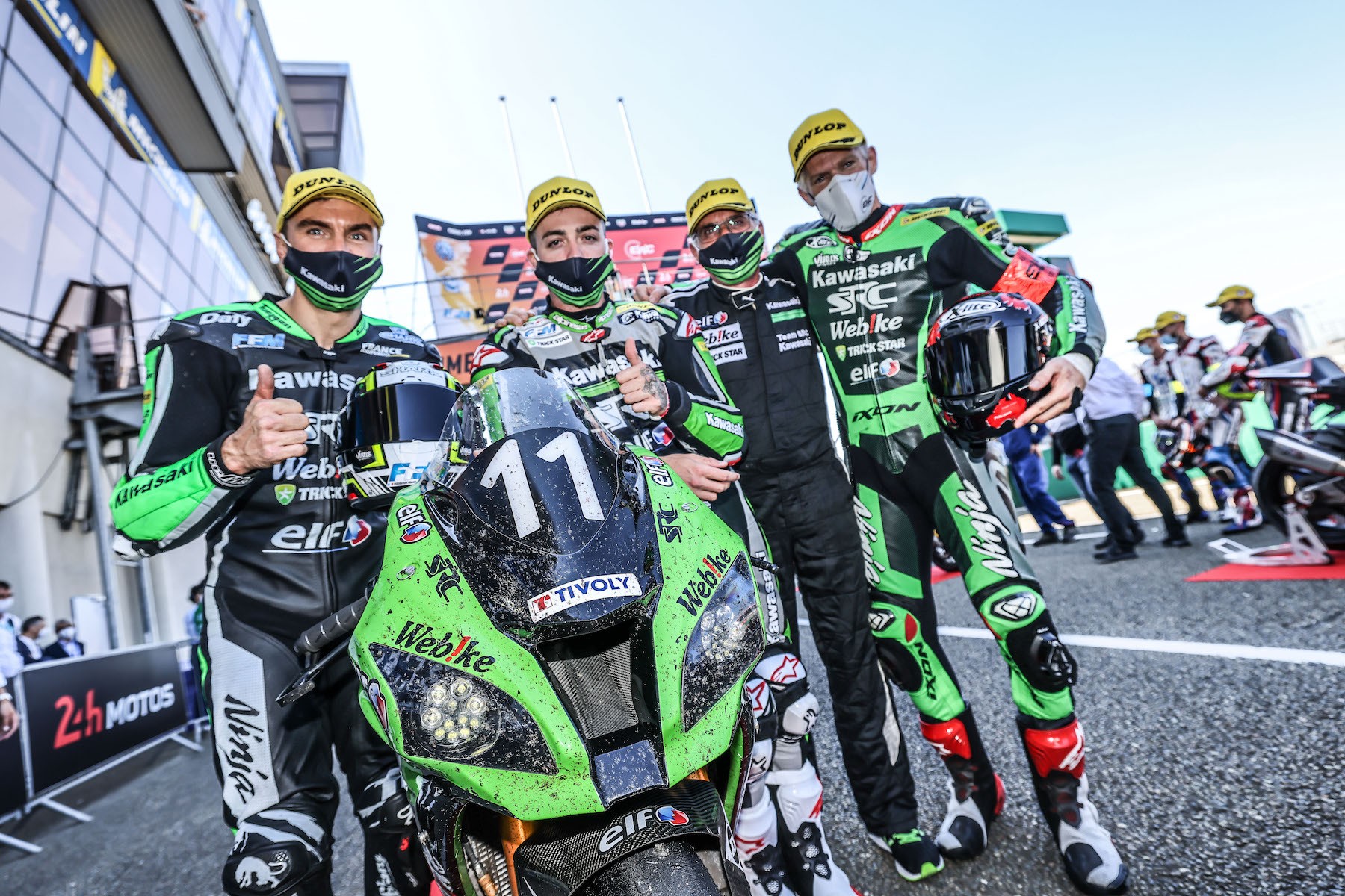Double Dunlop podium in 24 Heures Motos