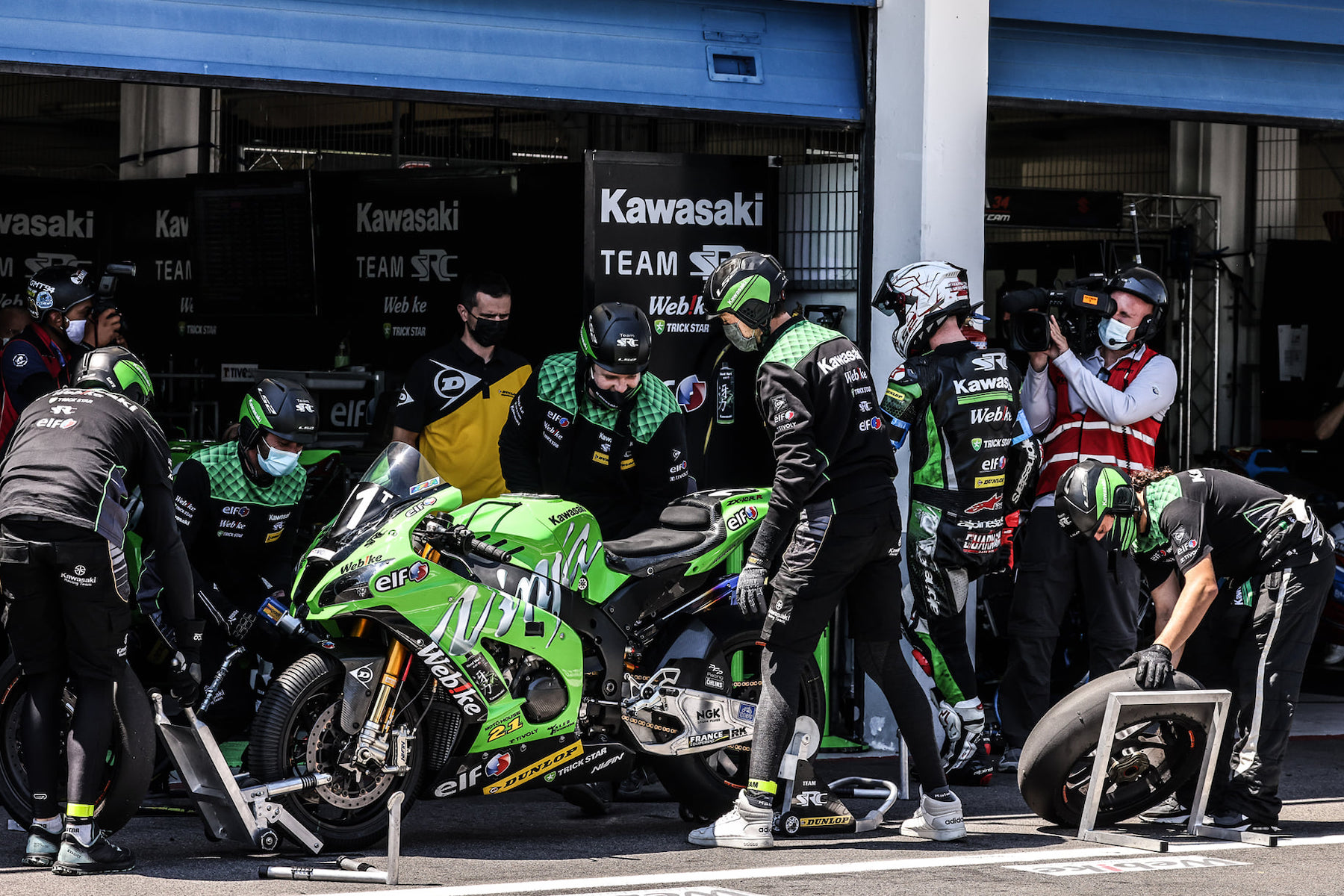 Dunlop team SRC Kawasaki leads championship after 12H Estoril podium