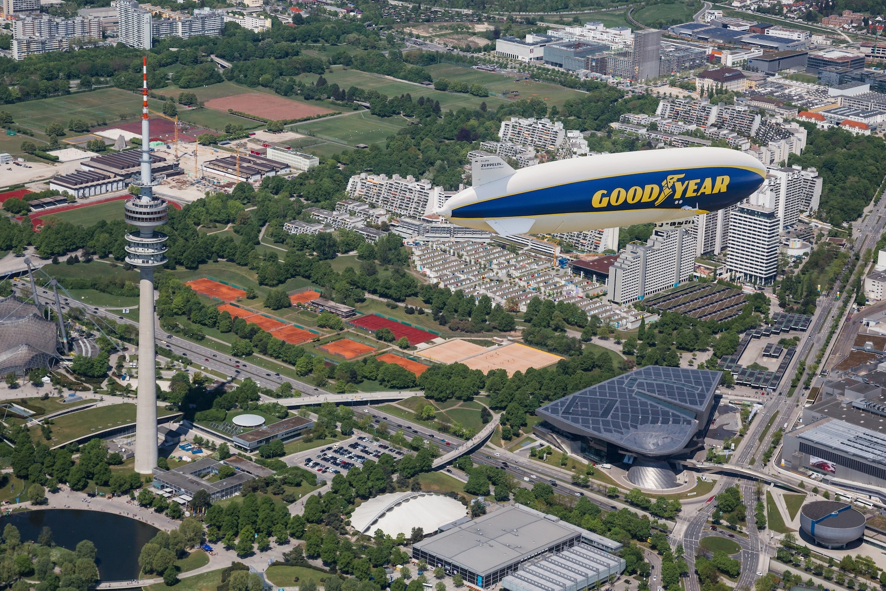 An American icon in the skies: Goodyear Blimp visits American Football ...