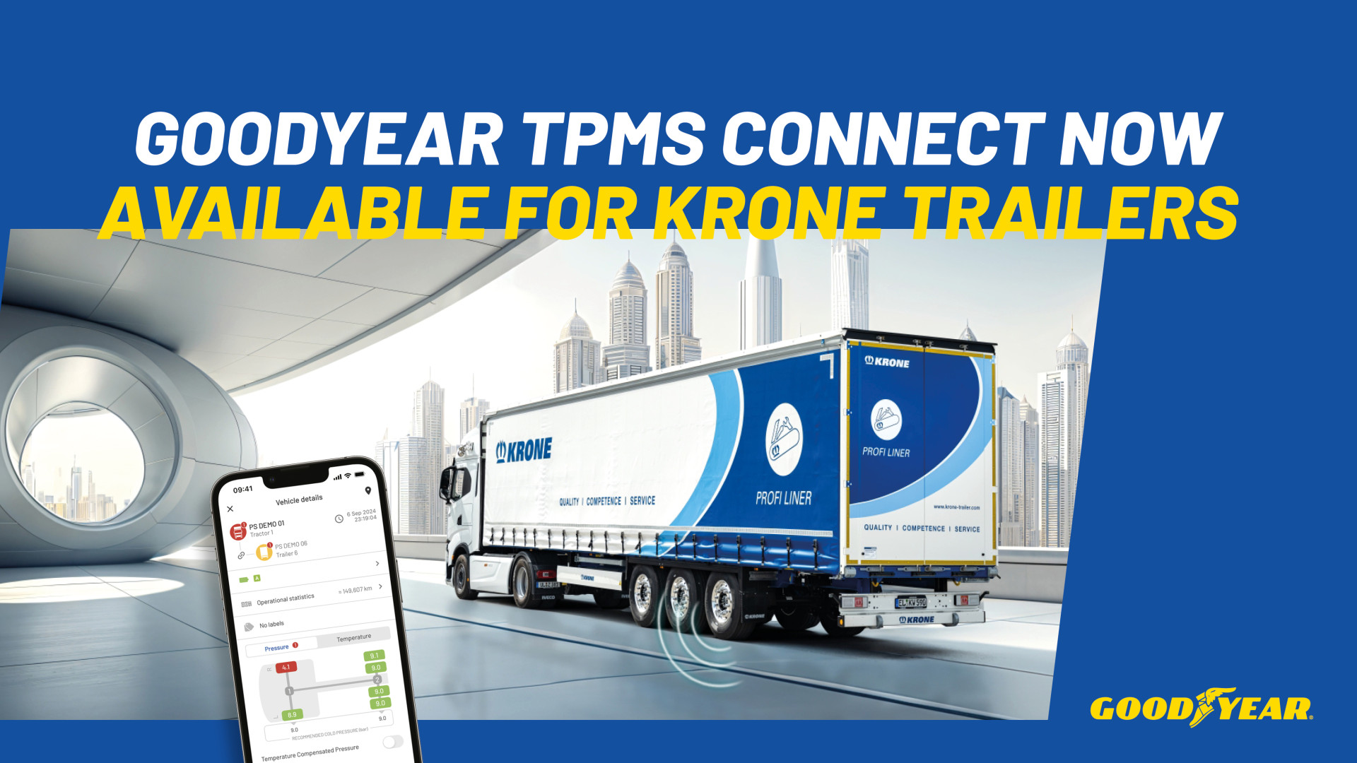 GOODYEAR Y KRONE TRAILER SE ASOCIAN PARA OFRECER UNA INTEGRACIÓN ...