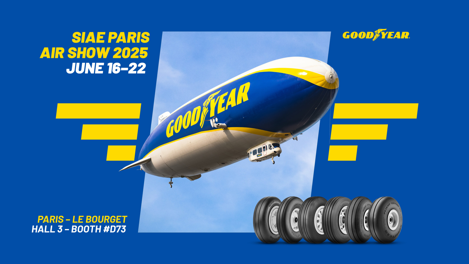 Goodyear présente une gamme complète de pneumatiques aviation au Salon ...