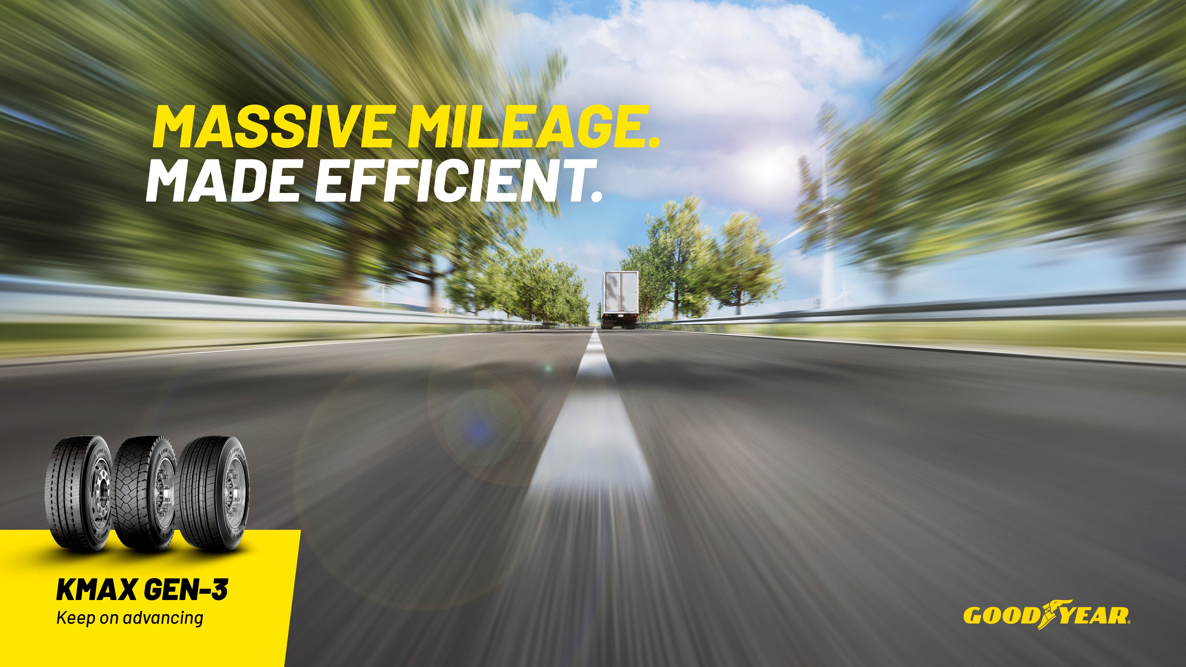 Goodyear launches KMAX GEN-3: new generation of mileage focused truck tires