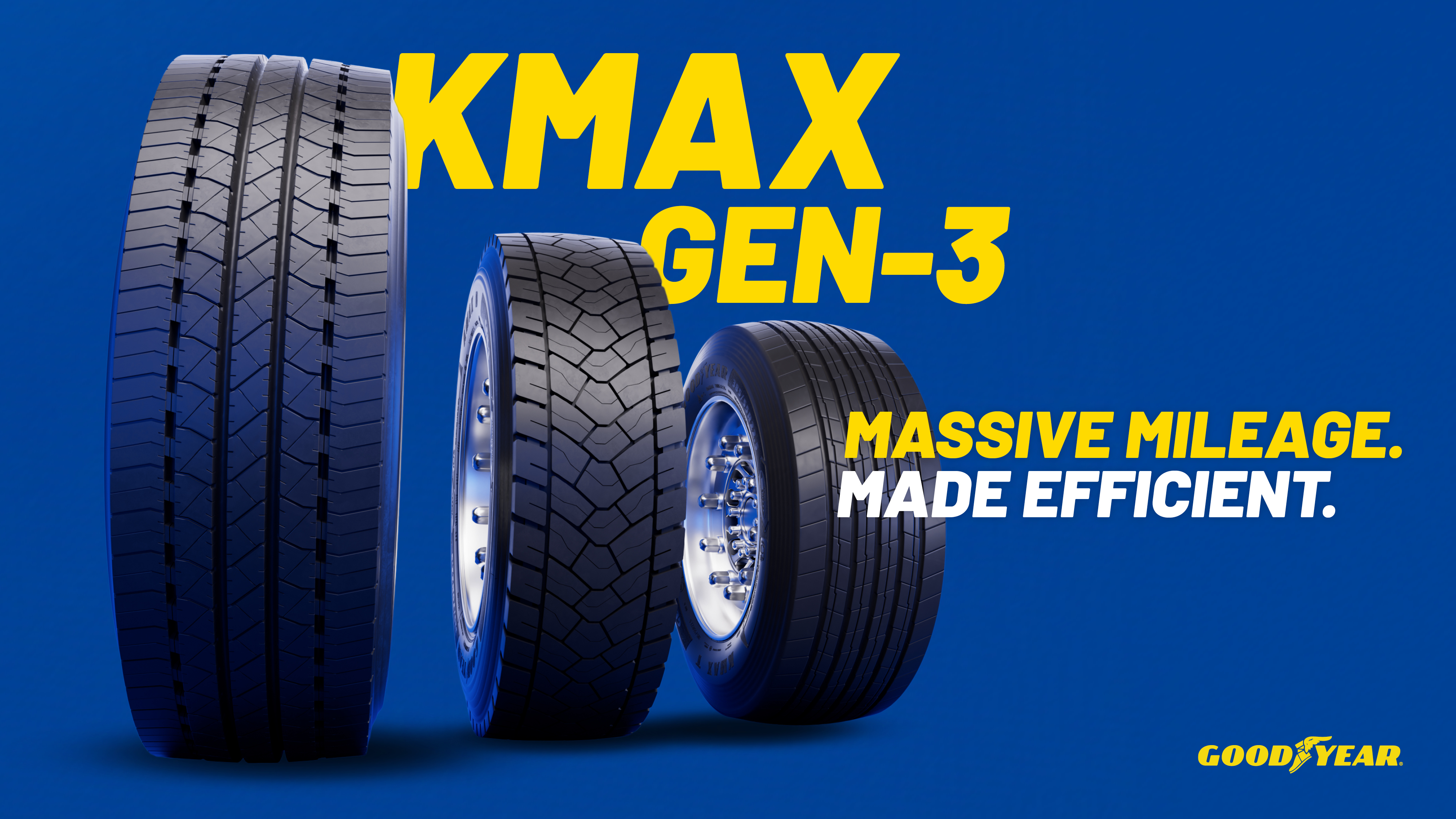 Lancement du pneumatique poids lourds nouvelle génération GOODYEAR KMAX GEN-3