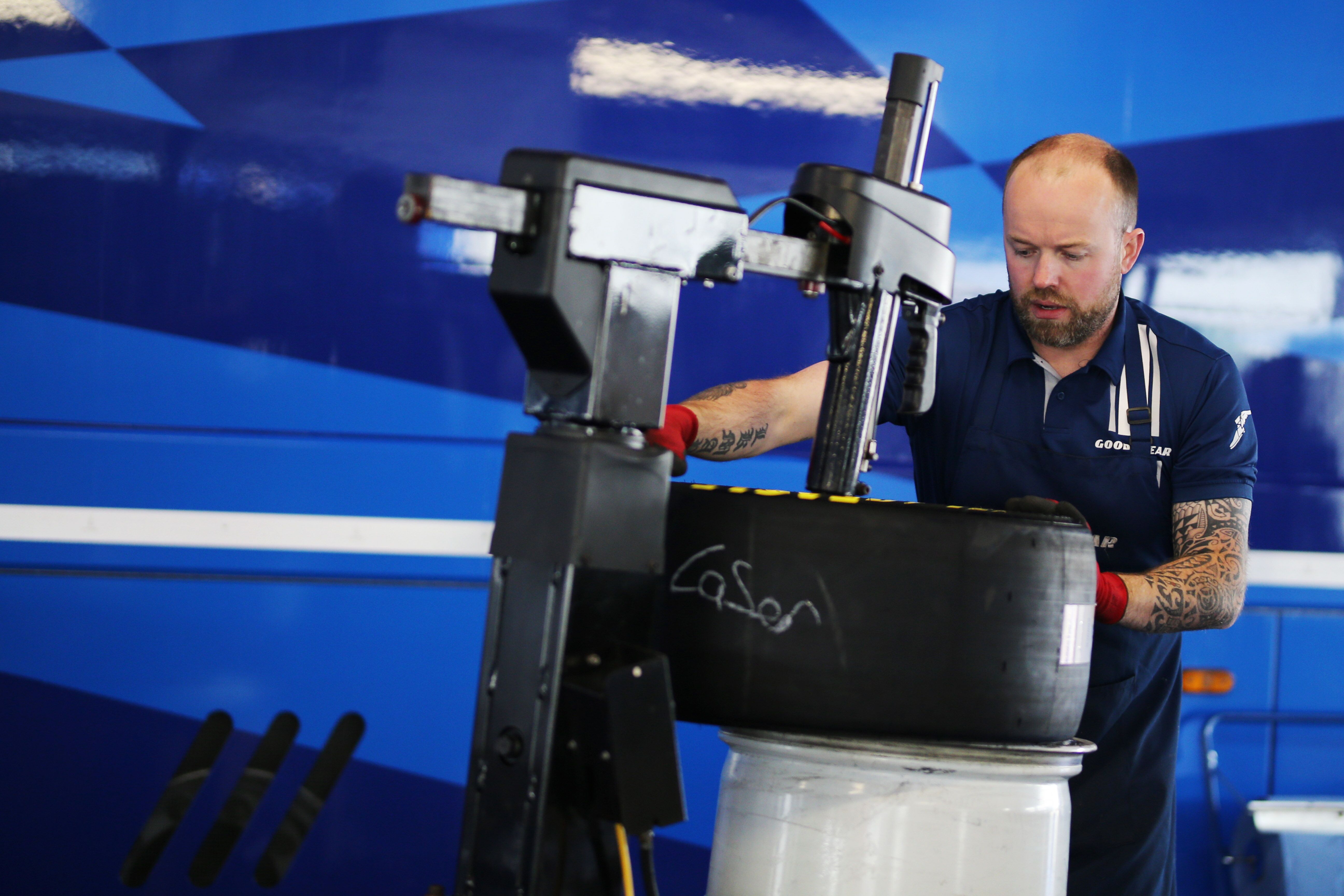 Goodyear unveils retro branding at Donington BTCC to celebrate its 125 ...