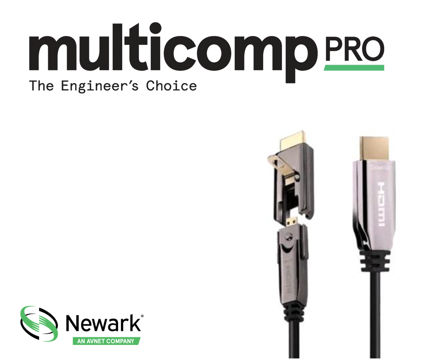 Newark now exclusively stocks unique fiber optic HDMI cables from ...