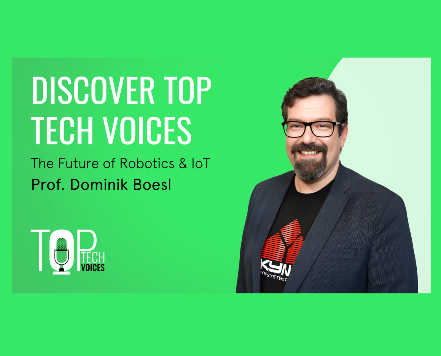 Professor Dominik Boesl, author, futurologist and techno-optimist ...