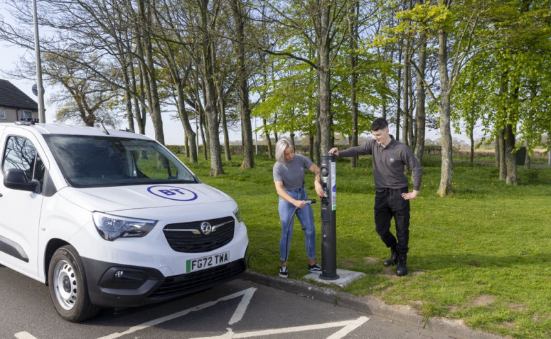 BT Group powers up first EV charger transformed from a green cabinet ...
