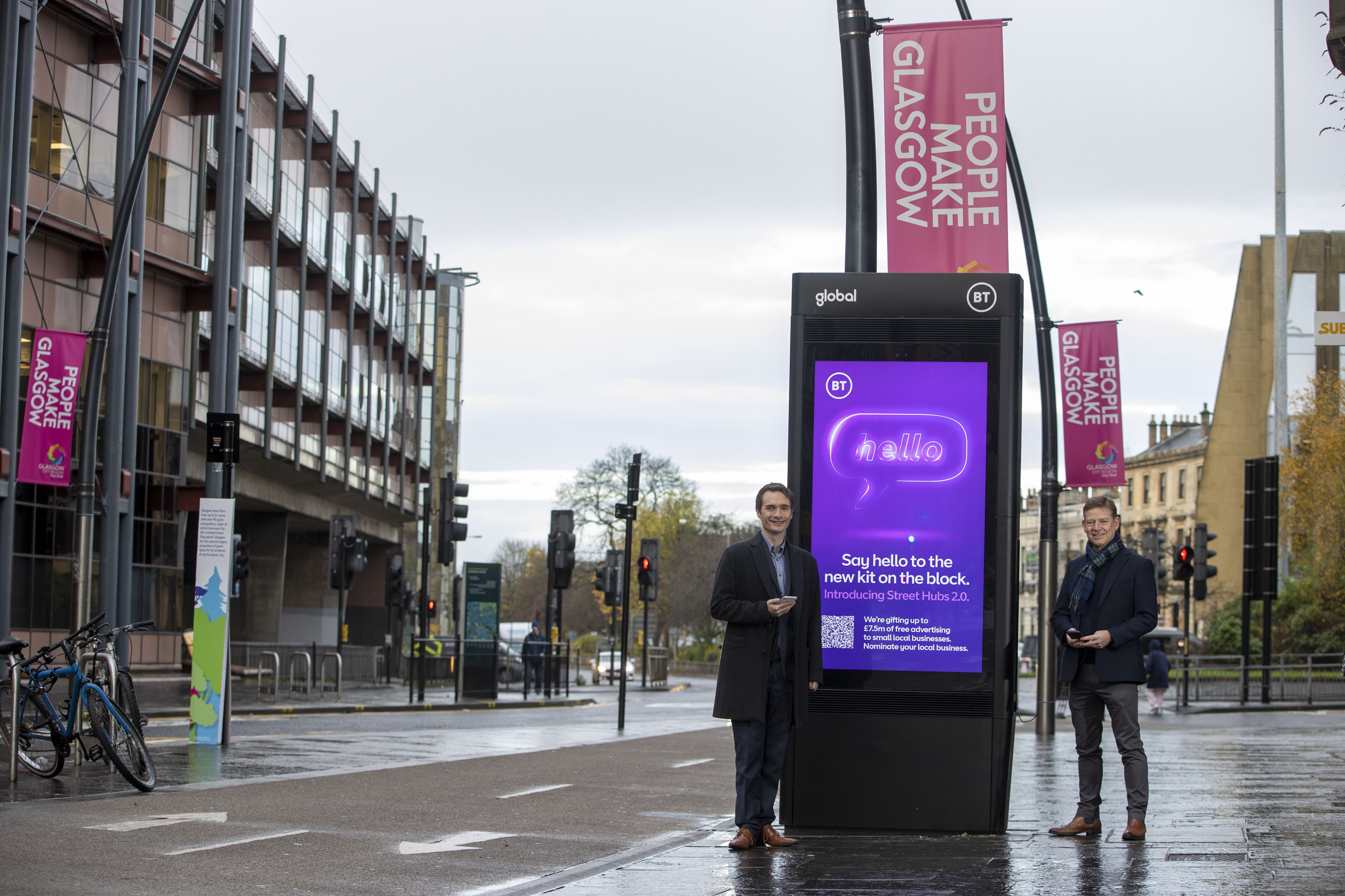 BT gifts free advertising space to Glasgow businesses as first Scottish ...